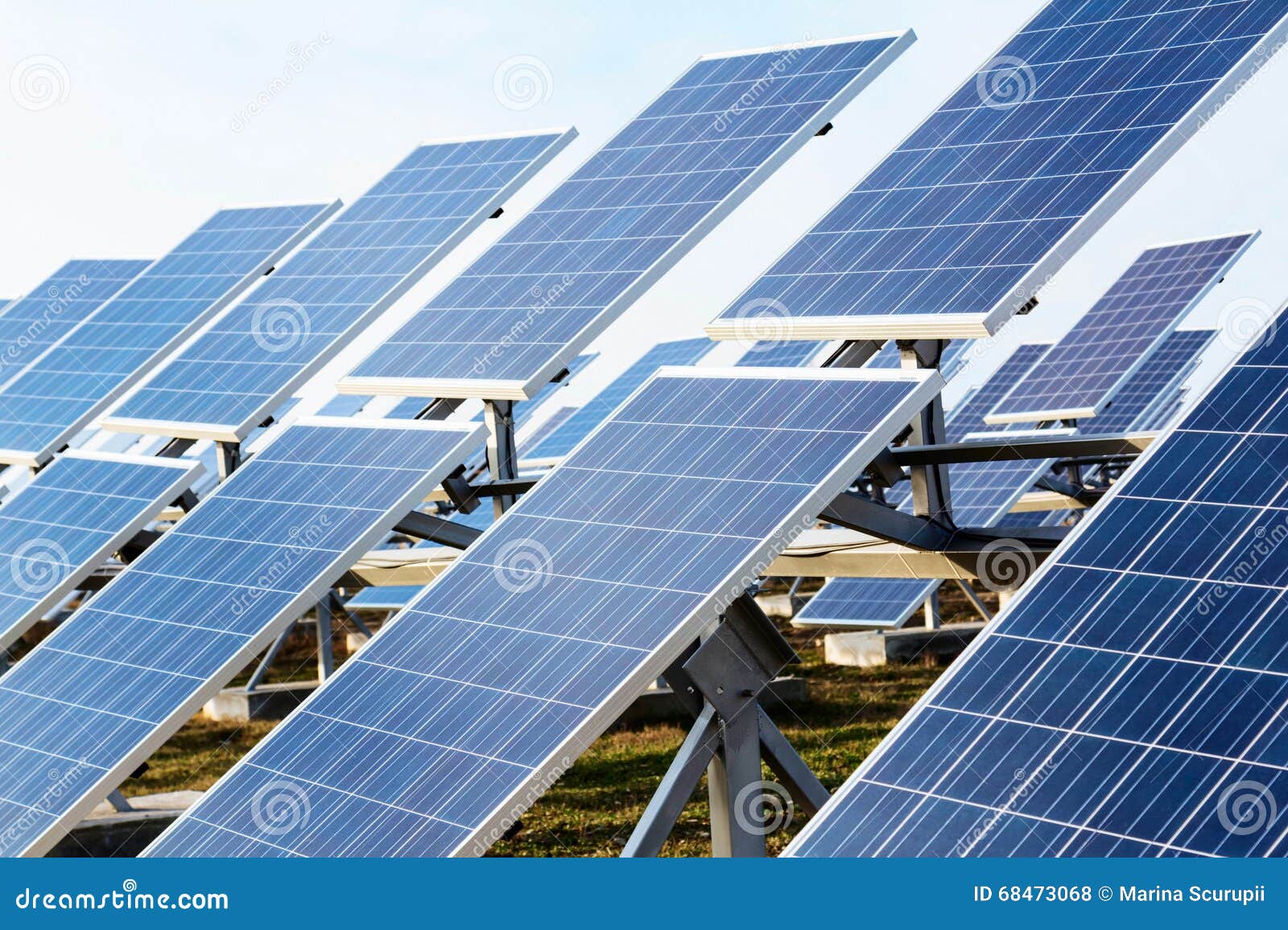 Solar panels field stock photo. Image of fuel, sunlight - 68473068