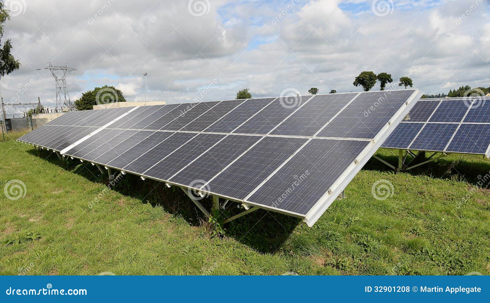 Solar panels in field stock photo. Image of photovoltaic - 32901208