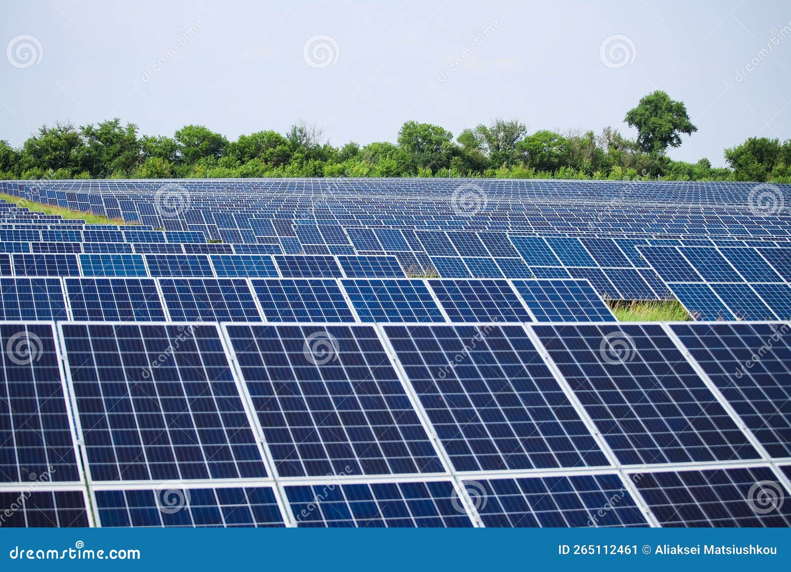 Solar Panels Fields on the Green Hills Stock Image - Image of ...