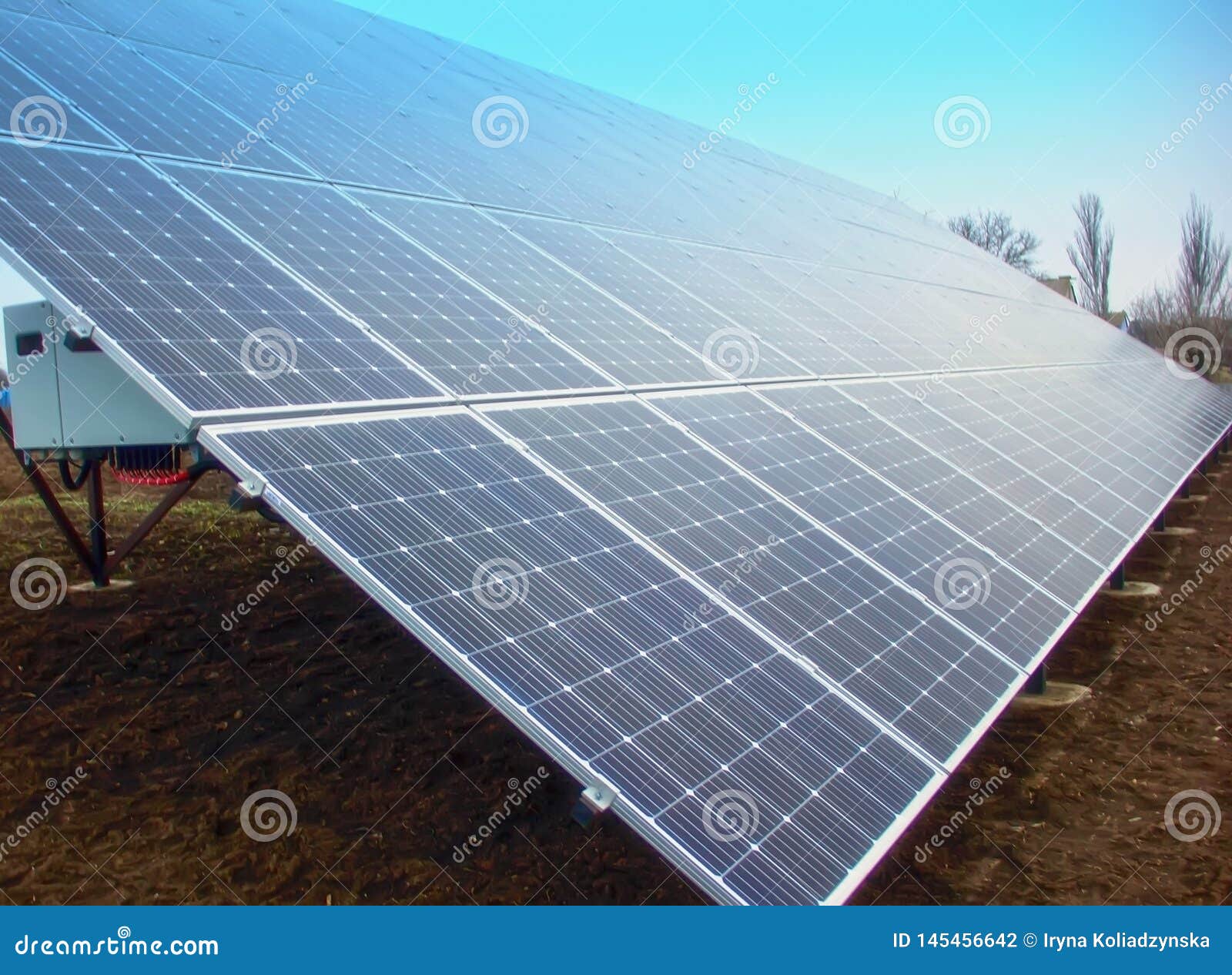 Solar Panels. Green Energy. Production of Solar Energy. Active Solar ...