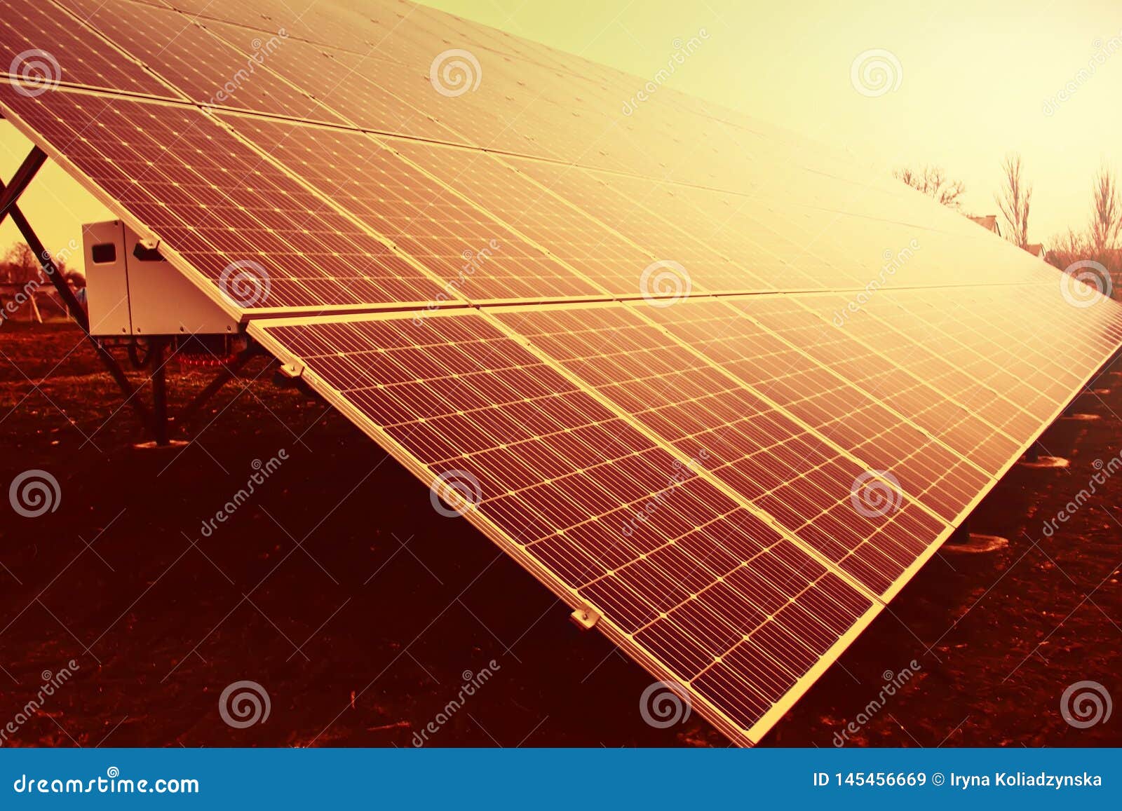 Solar Panels. Green Energy. Production of Solar Energy. Active Solar ...