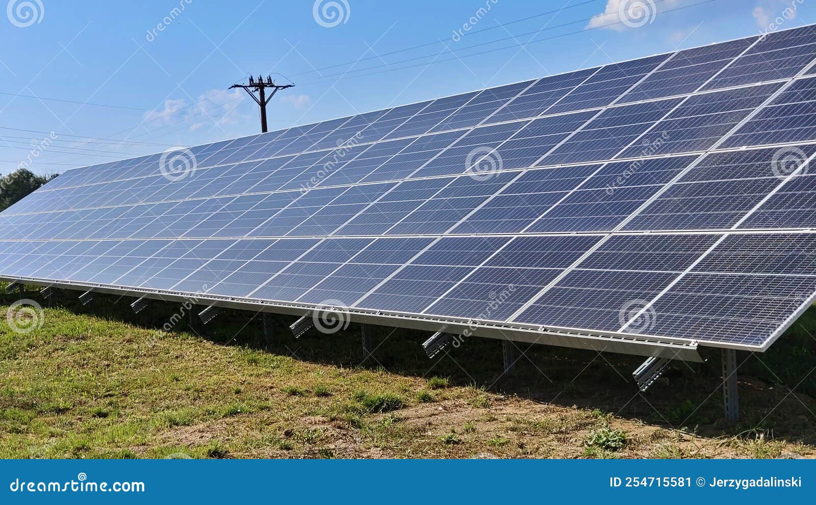 Solar Panels on the Ground Structure. Electricity Production from the ...