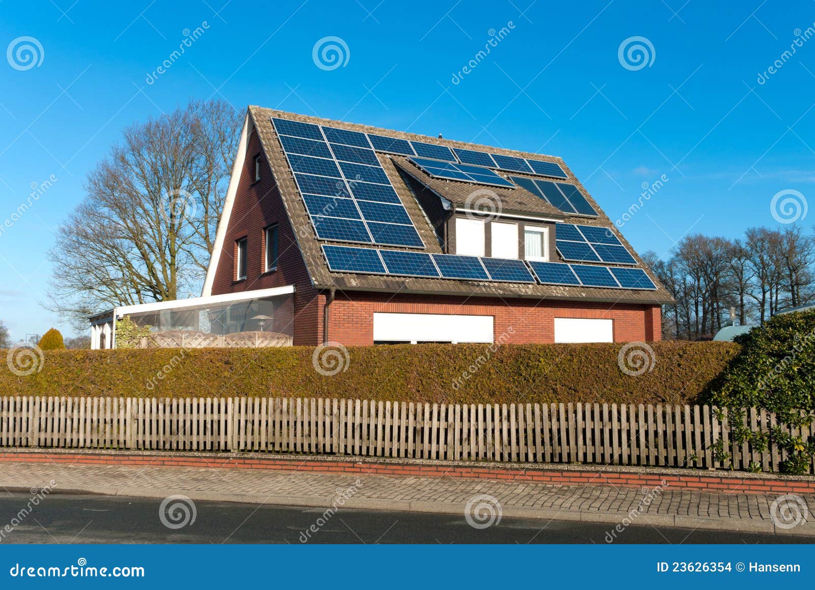 Solar panels on house stock photo. Image of environmental - 23626354