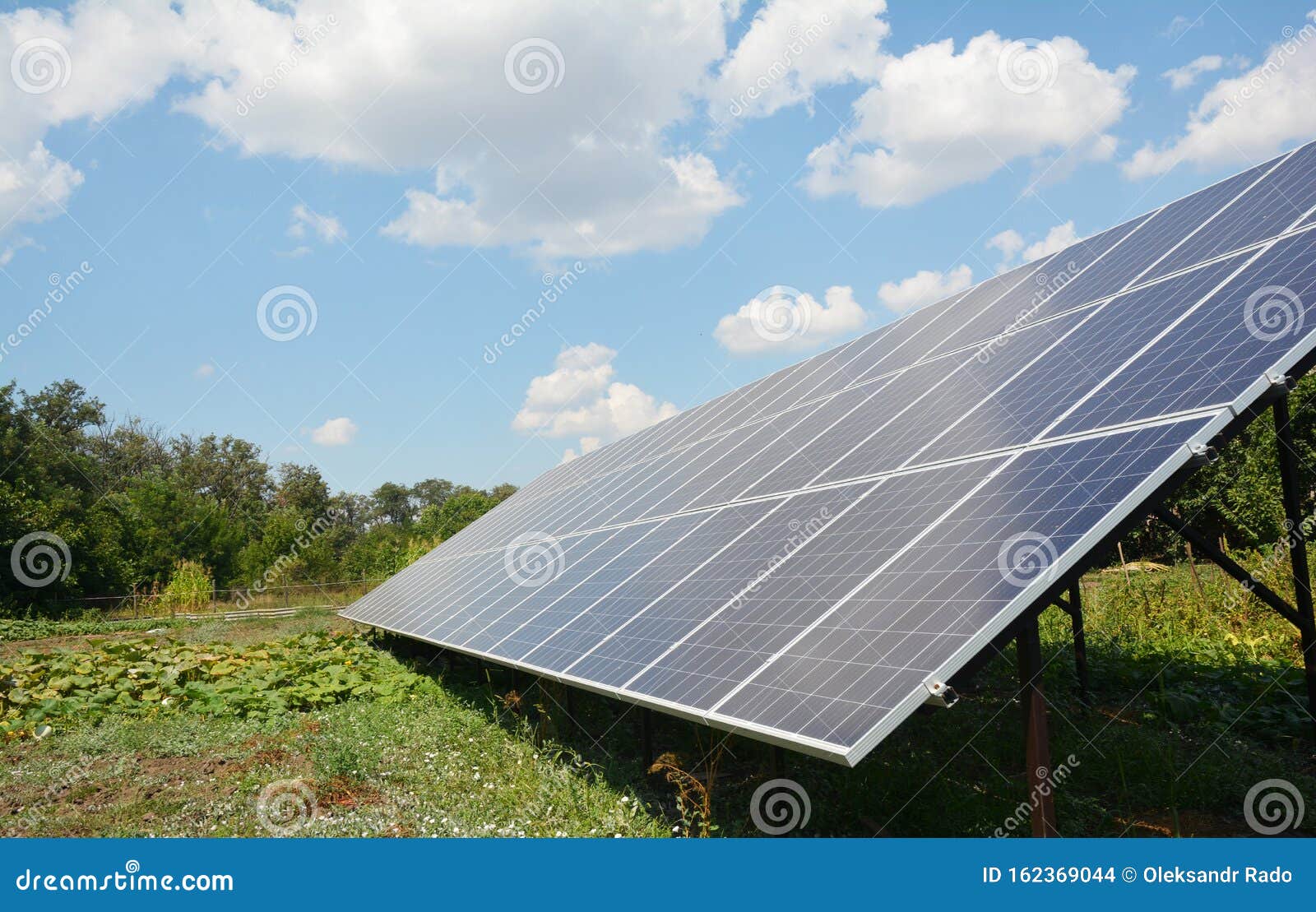Solar Panels in the House Back Yard, Green Energy Concept Stock Photo ...