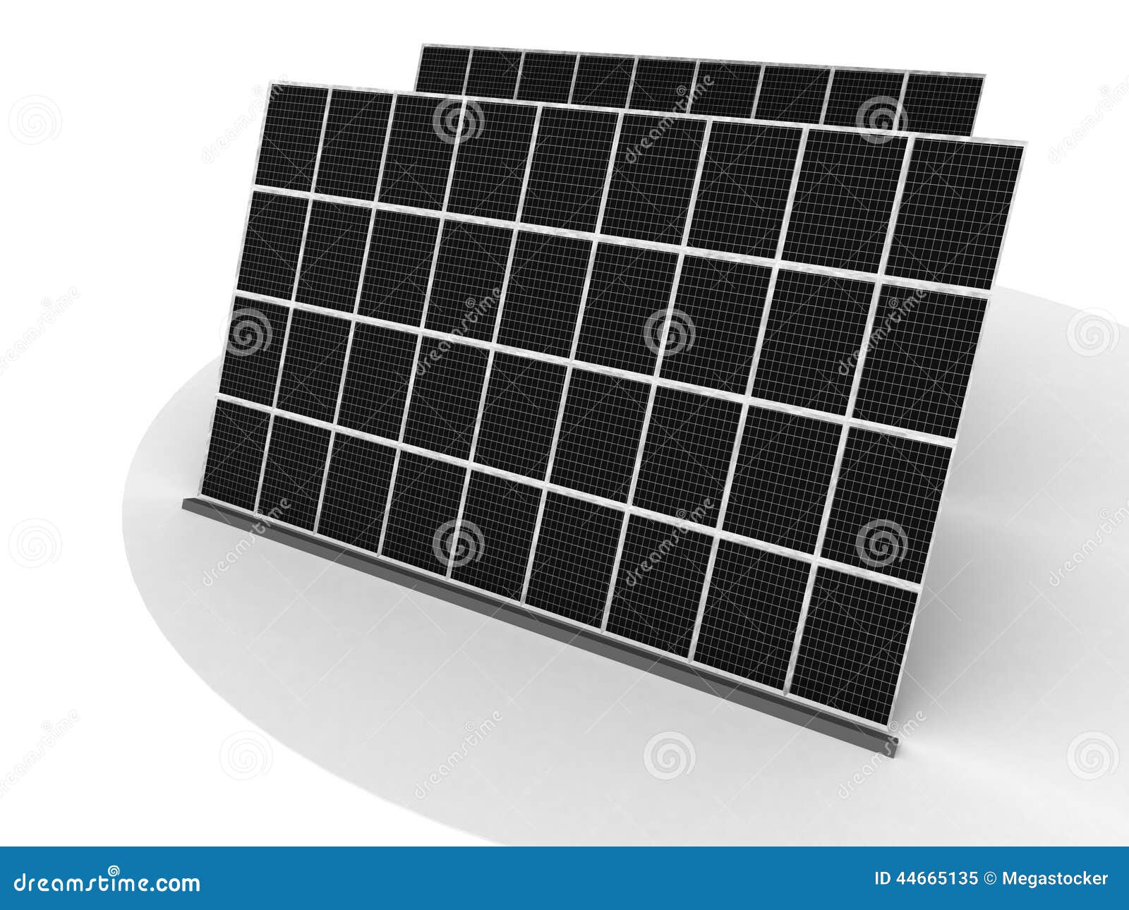 Solar panels stock illustration. Illustration of innovation - 44665135
