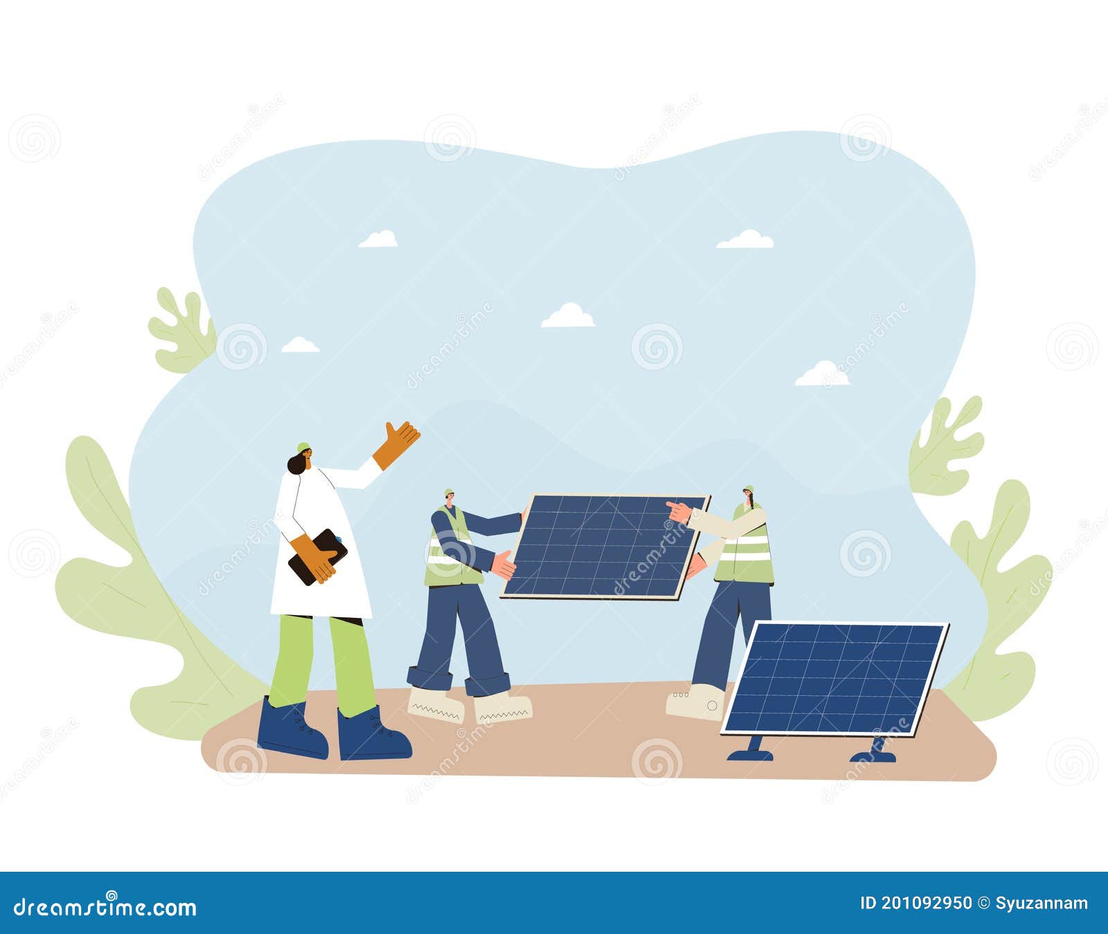 Technicians Building Robotic Arm In High-Tech Workshop With Electronics ...