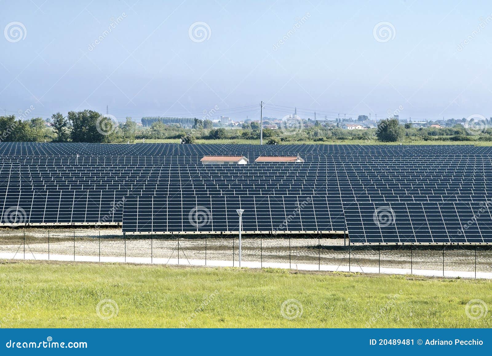Solar panels landscape stock image. Image of landscape - 20489481
