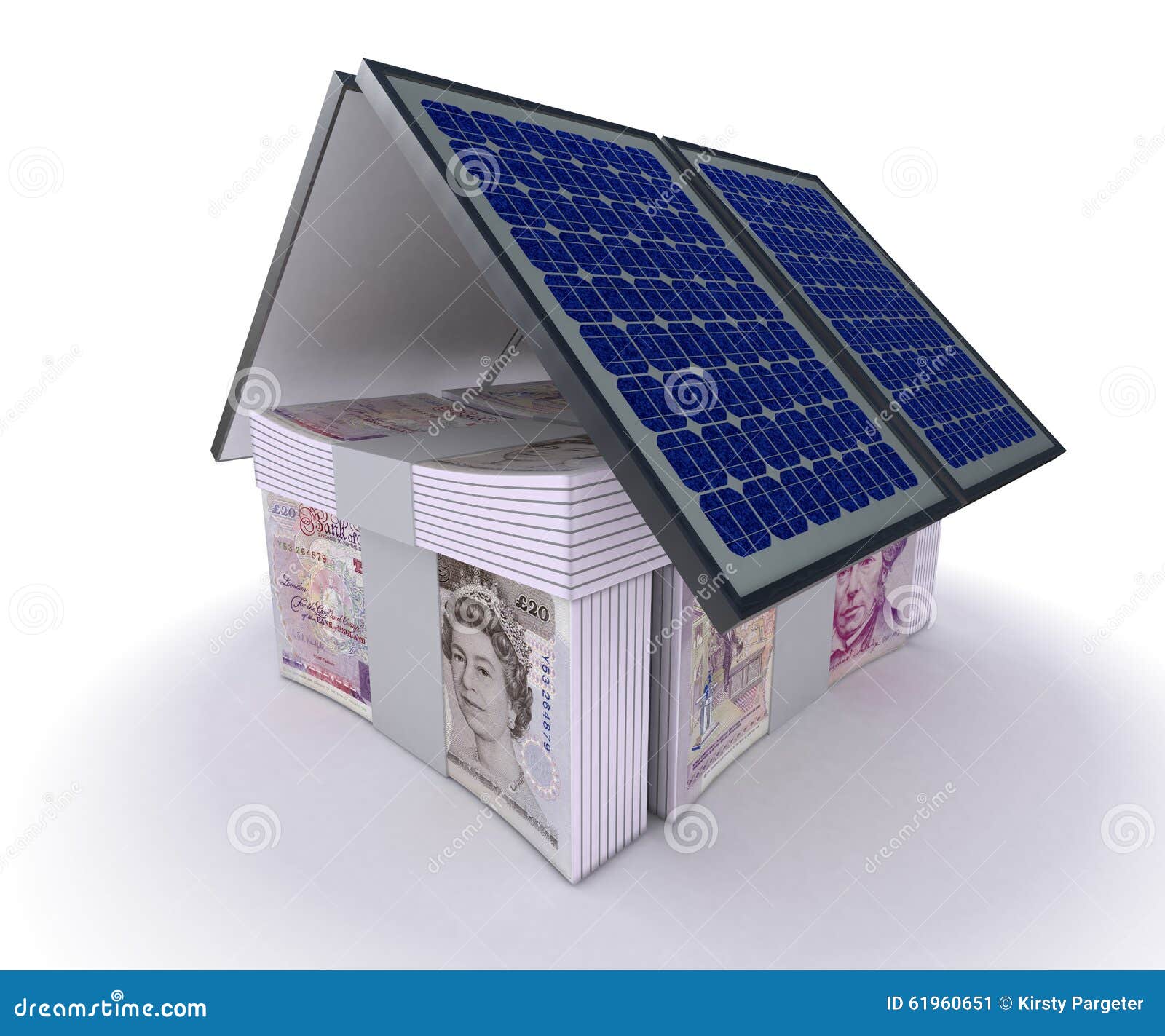 Solar Panels and Money House Editorial Photo - Illustration of sterling ...