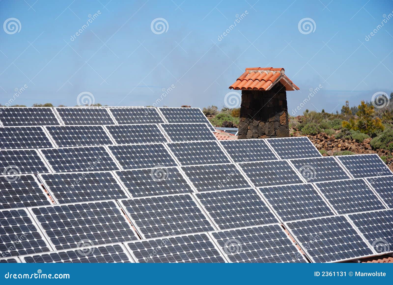 Solar Panels on Mountain Hut Stock Image - Image of solar, cell: 2361131