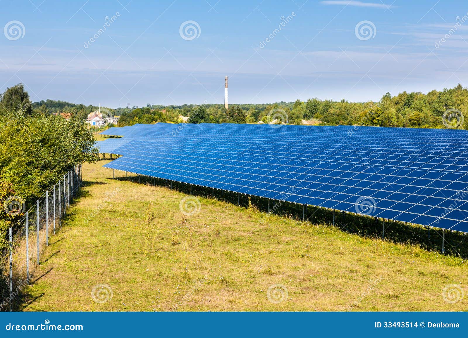 Solar panels stock photo. Image of landscape, green, ecology - 33493514