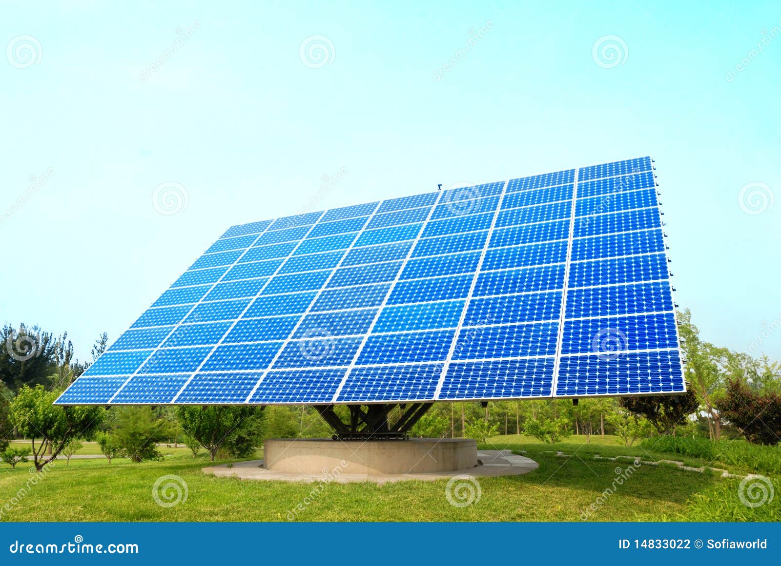 Solar panels in the nature stock photo. Image of innovation - 14833022