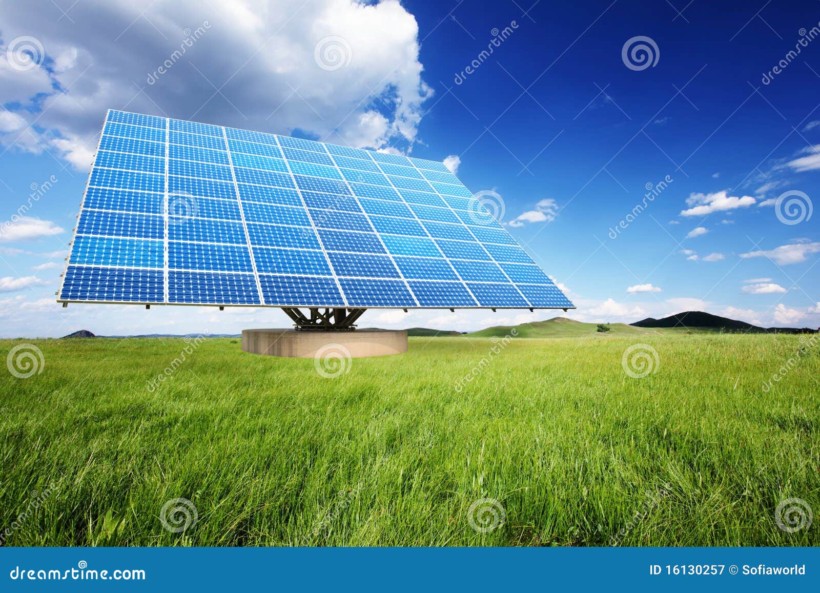 Solar panels in the nature stock image. Image of clean - 16130257
