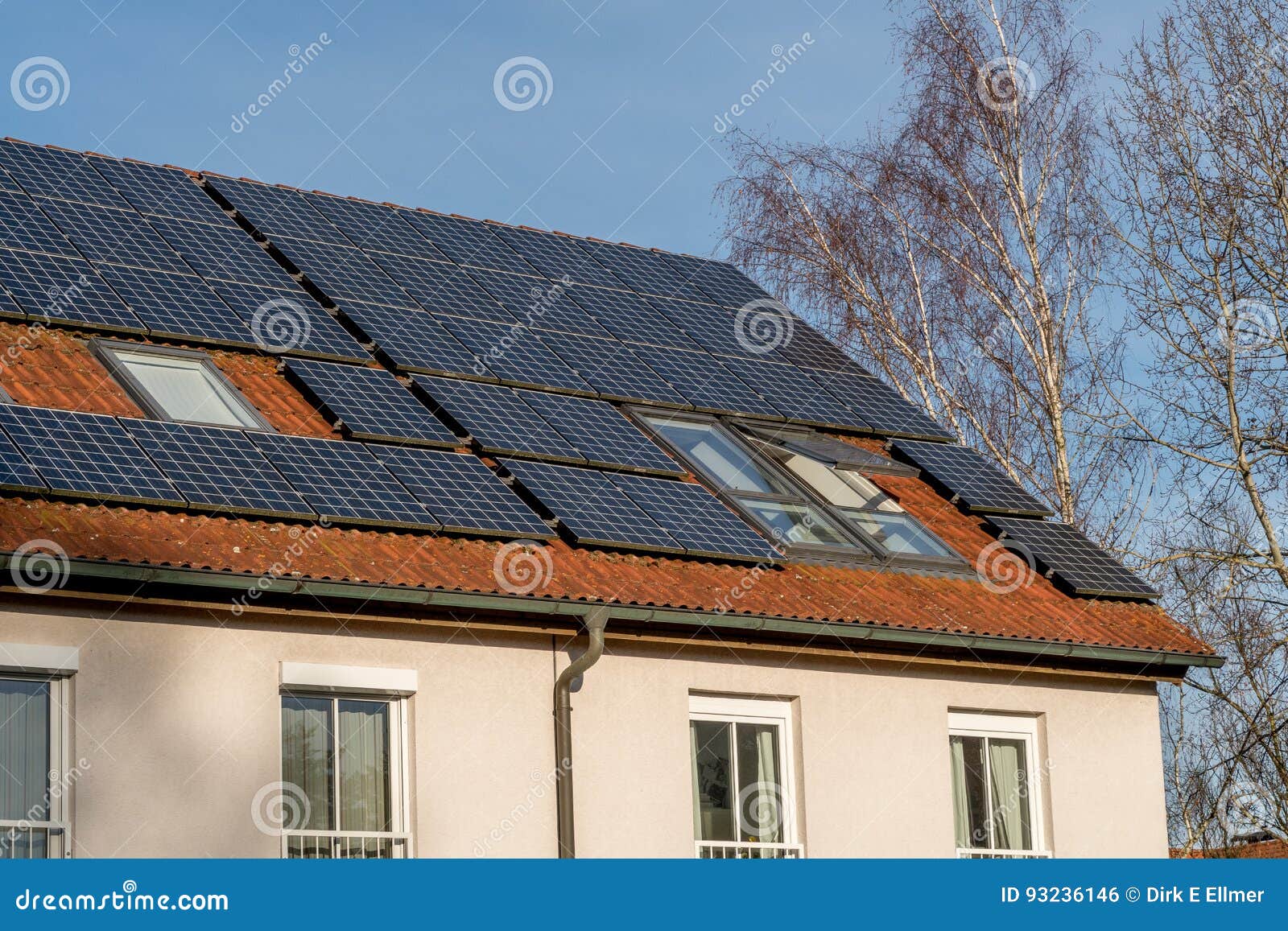 Solar panels stock photo. Image of effect, environment - 93236146
