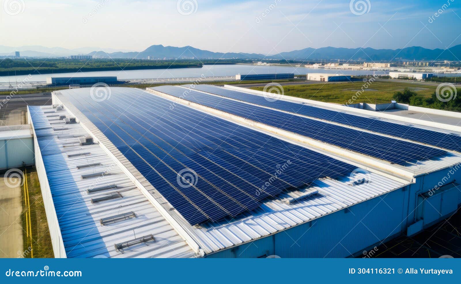 Solar Panels Outdoors, in Production Stock Image - Image of energy ...