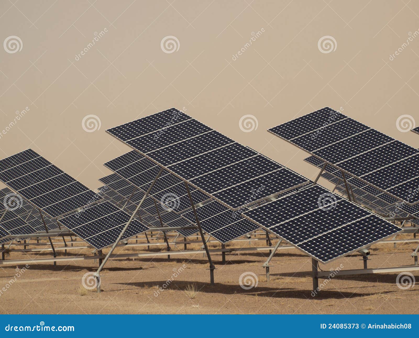 Solar Panels in a Power Plant Stock Image - Image of solar, plant: 24085373