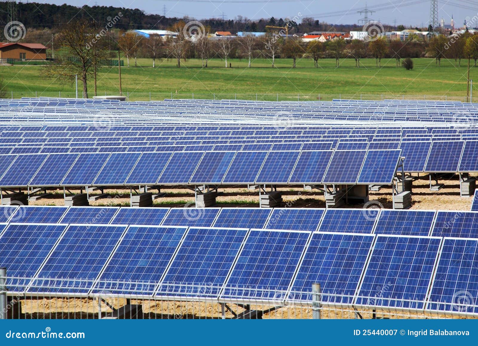 Solar Panels for Power Production Stock Image - Image of ecologically ...