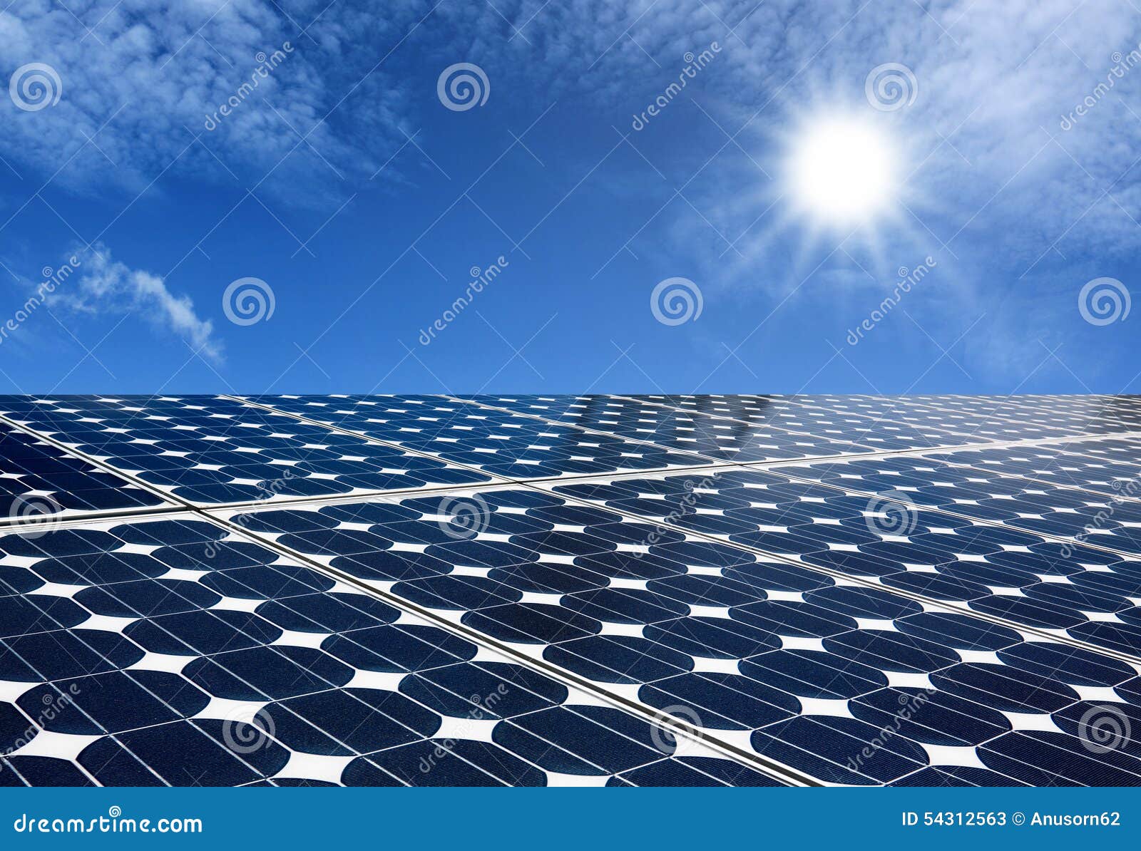 Solar Panels Produce Energy from the Sun Stock Image - Image of ...