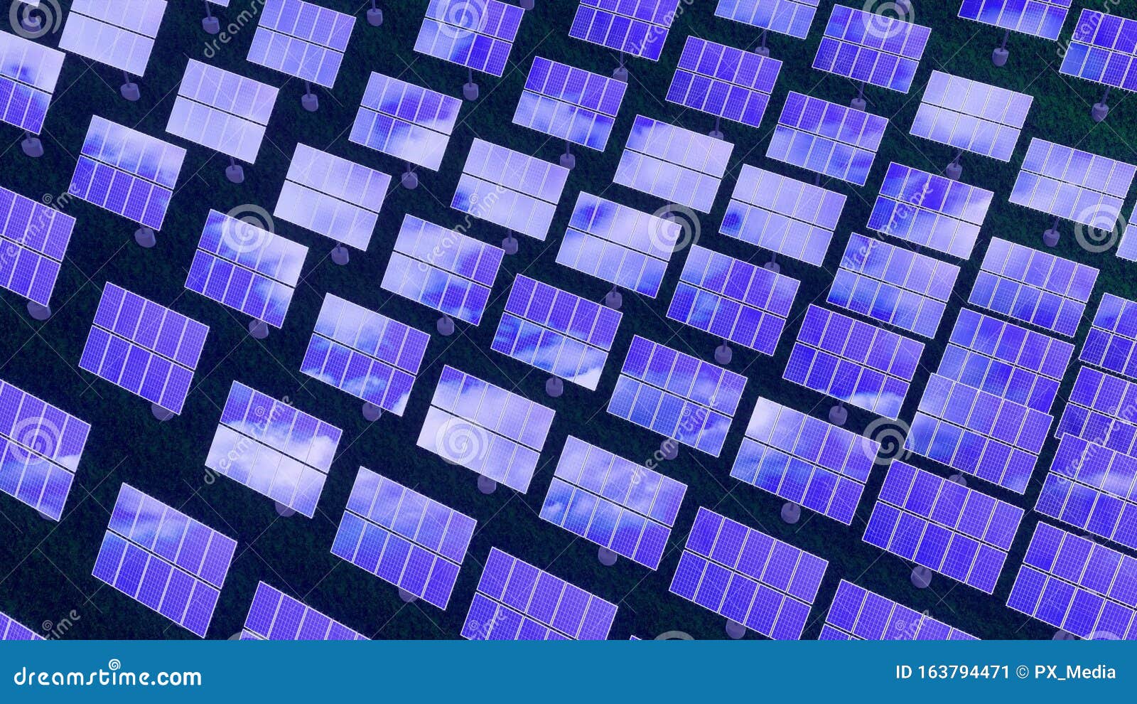 Solar Panels - Renewable Energy Concept - 3D 4k Animation Stock Video ...