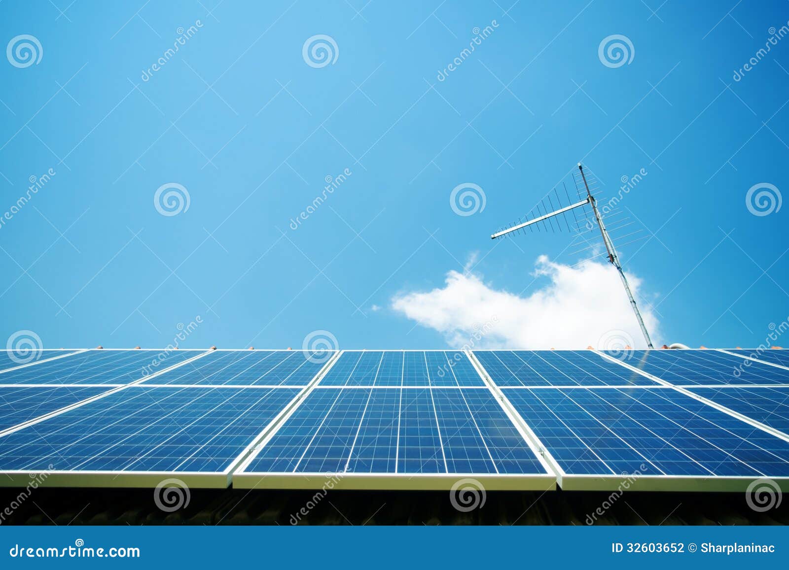 Solar panels stock photo. Image of photovoltaic, antenna - 32603652