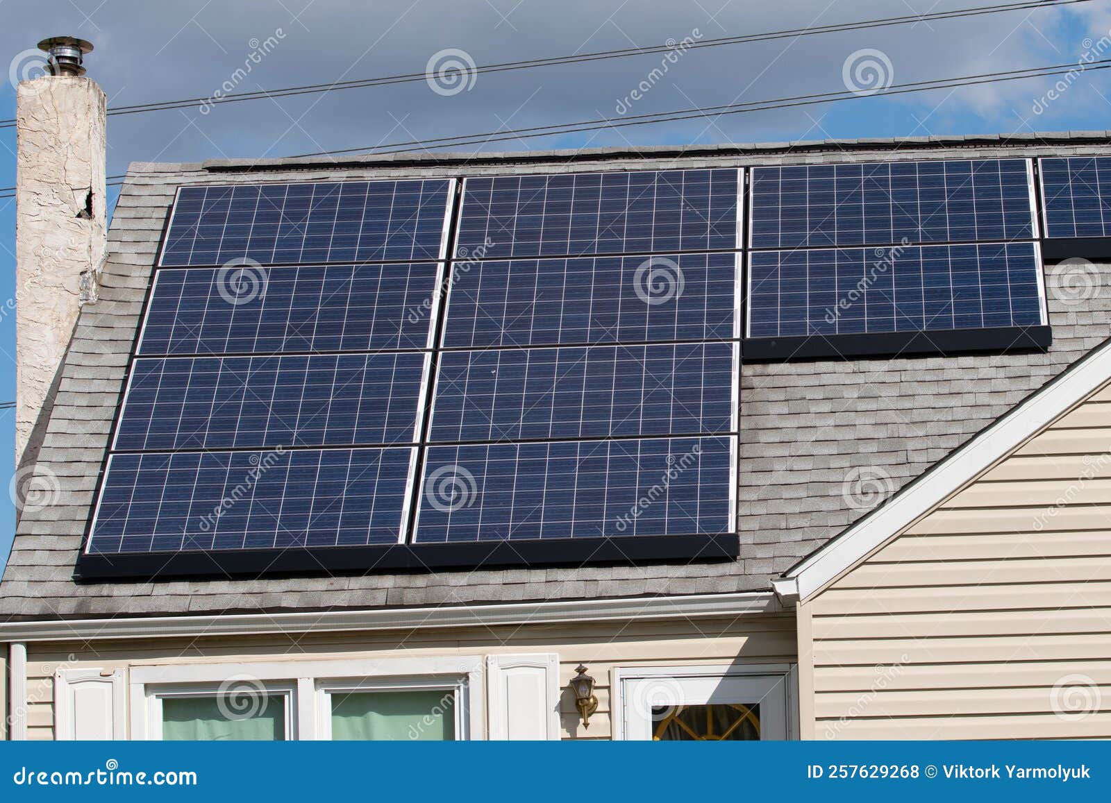 Solar Panels on the Roof of the House Stock Photo - Image of cell ... Solar Panels on the Roof of the House Stock Photo - Image of cell ...