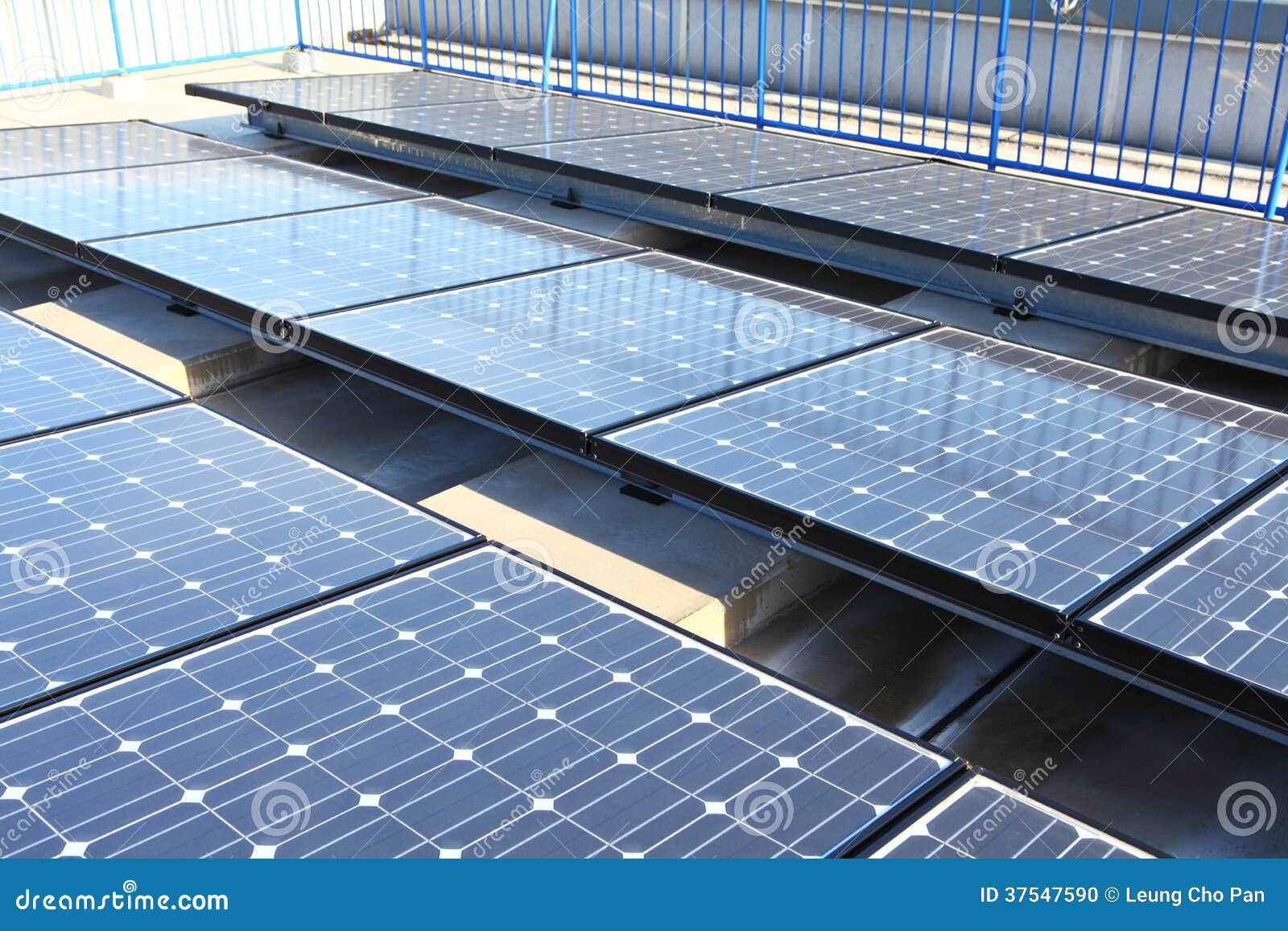 Solar Panels on roof top stock photo. Image of conductors - 37547590