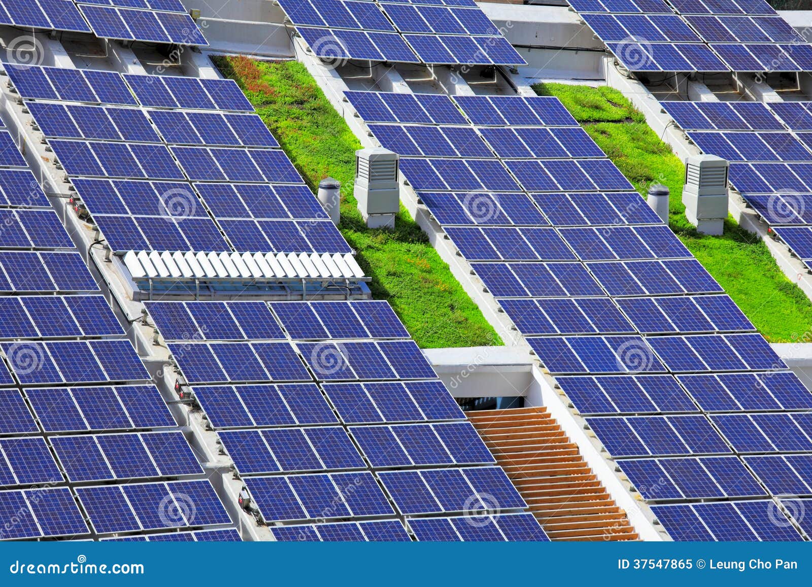 Solar panels on roof top stock image. Image of cells - 37547865