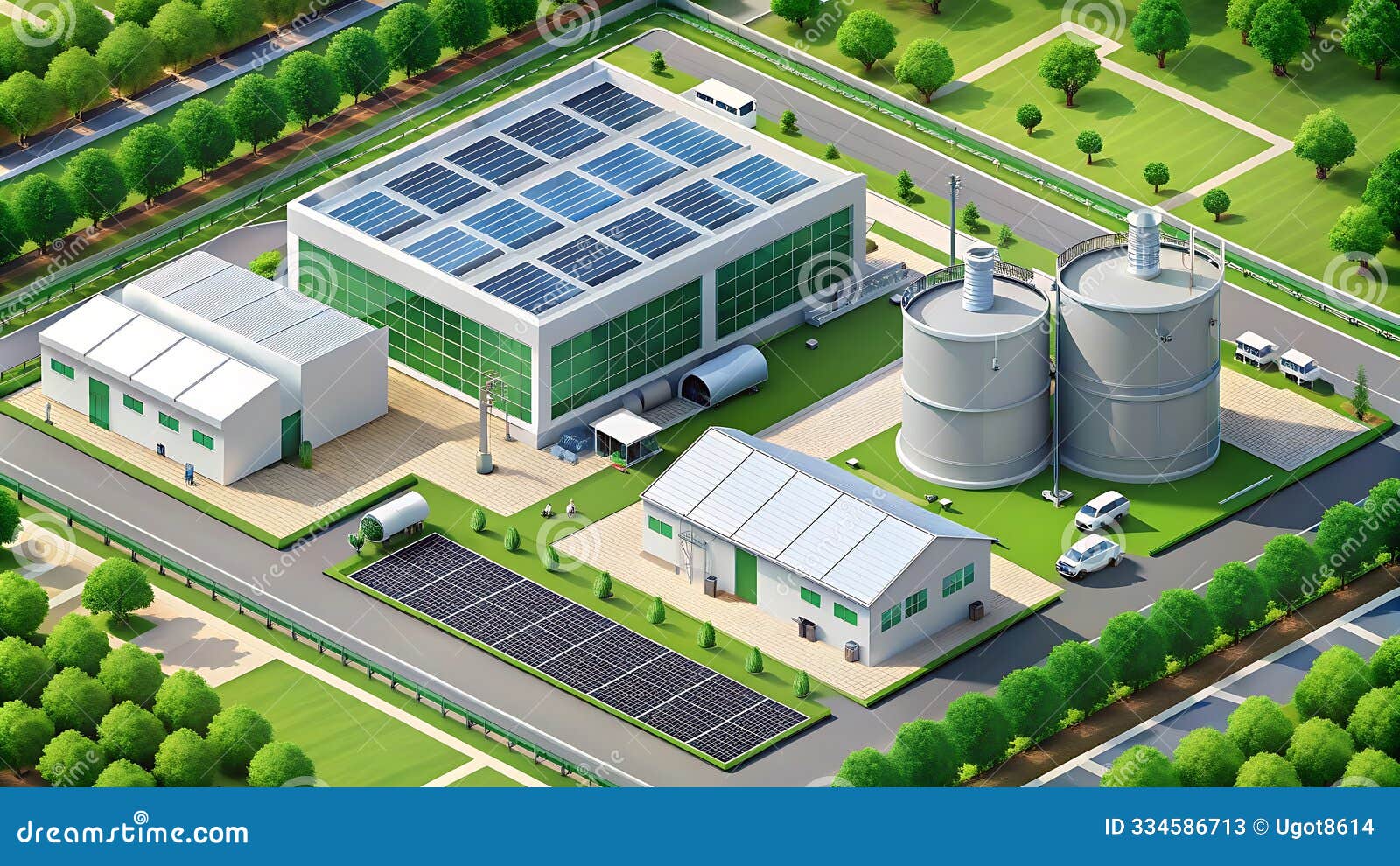 Solar Panels on a Rooftop,the Solar Panels are Large, Rectangular, and ...