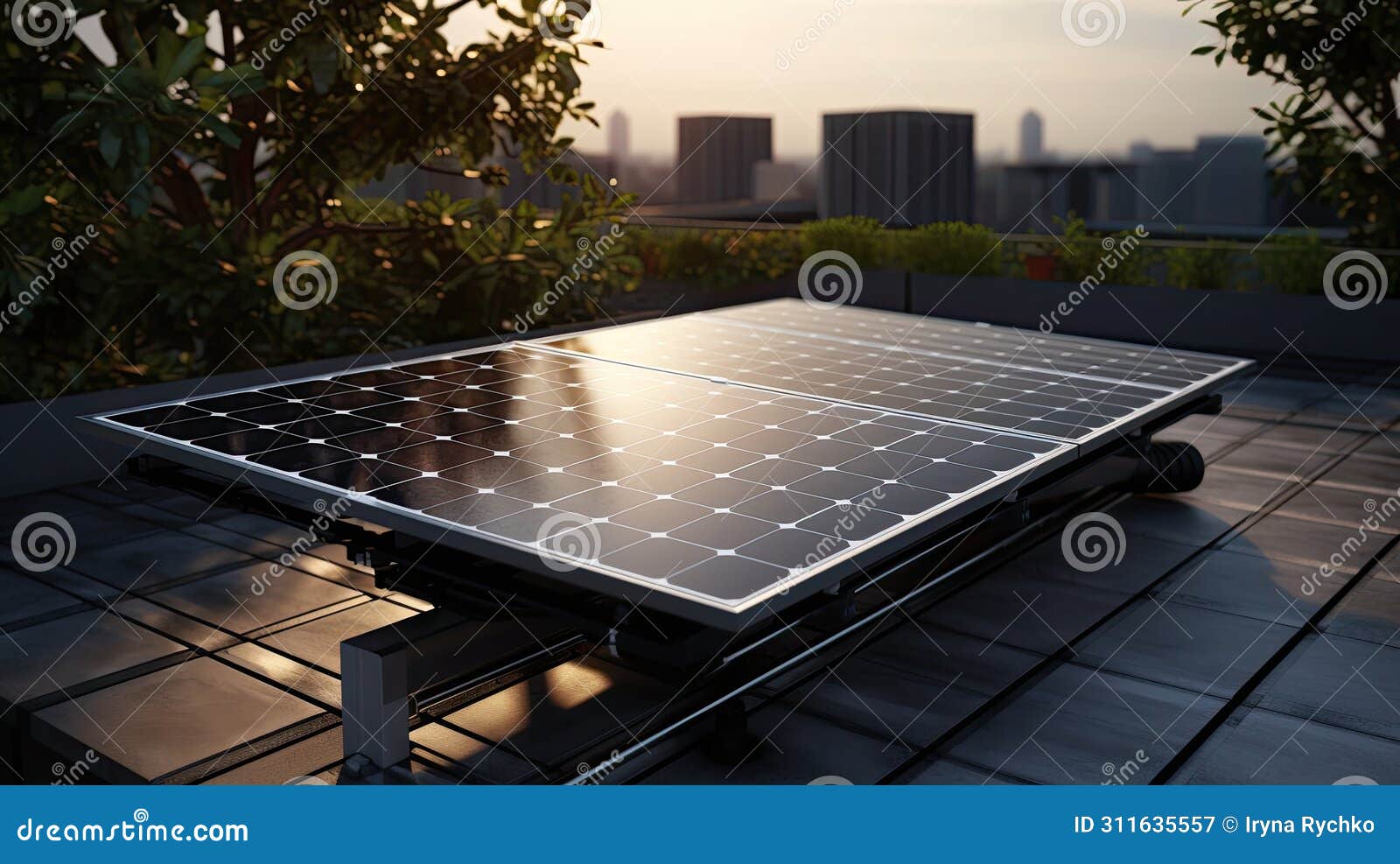 Solar Panels Rooftop System Stock Image - Image of rooftop, ecological ...