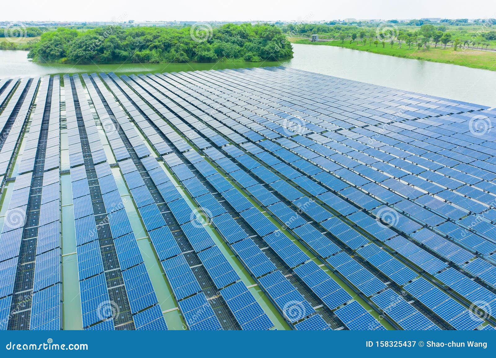 Solar panels shot by drone stock image. Image of energy - 158325437