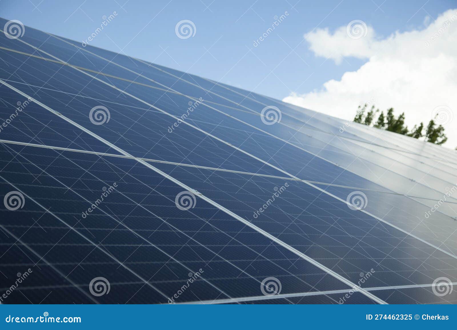Solar panels and sky stock image. Image of environmental - 274462325