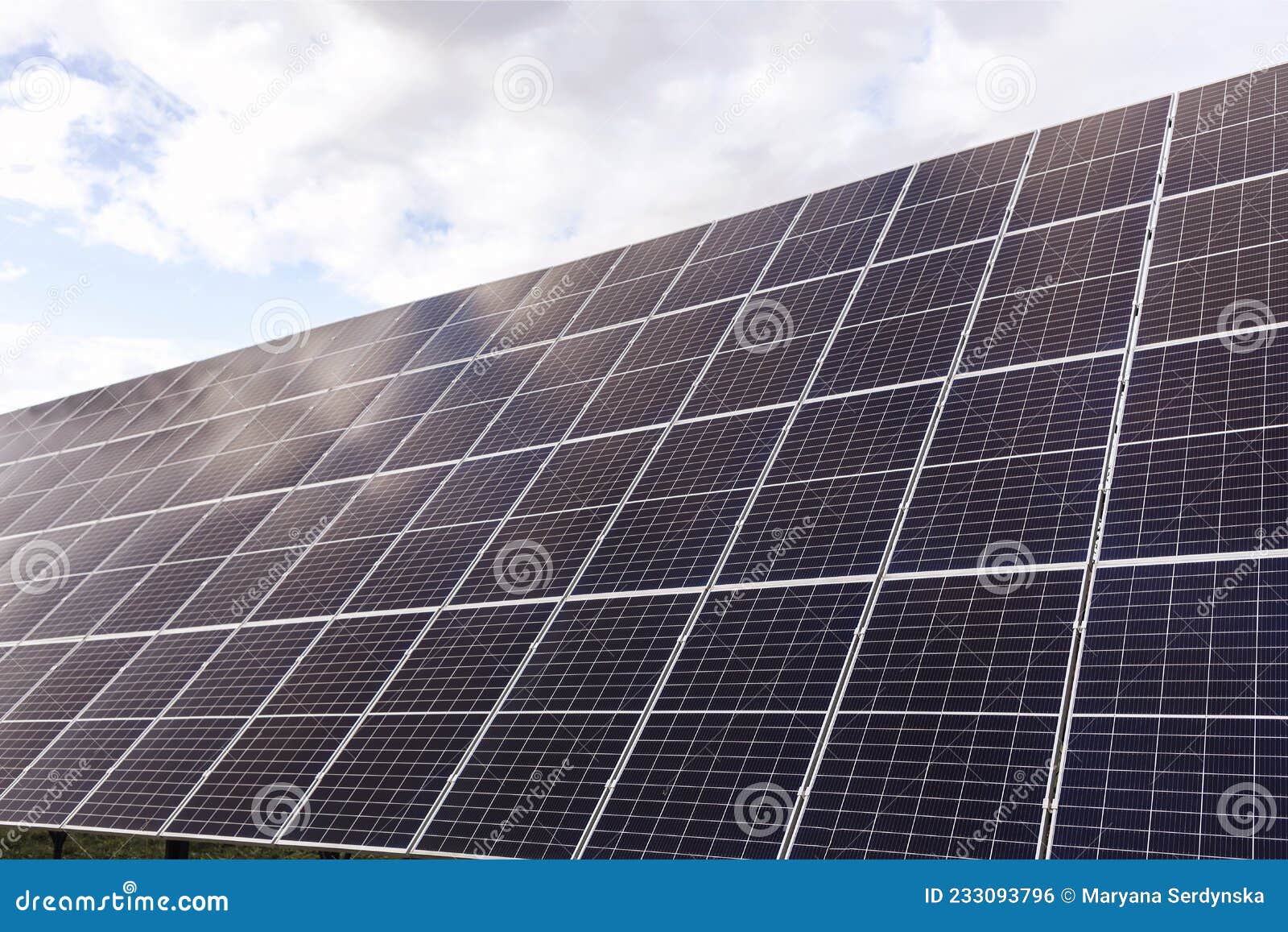 Solar Panels on Sky Background Stock Photo - Image of panels, arena ...