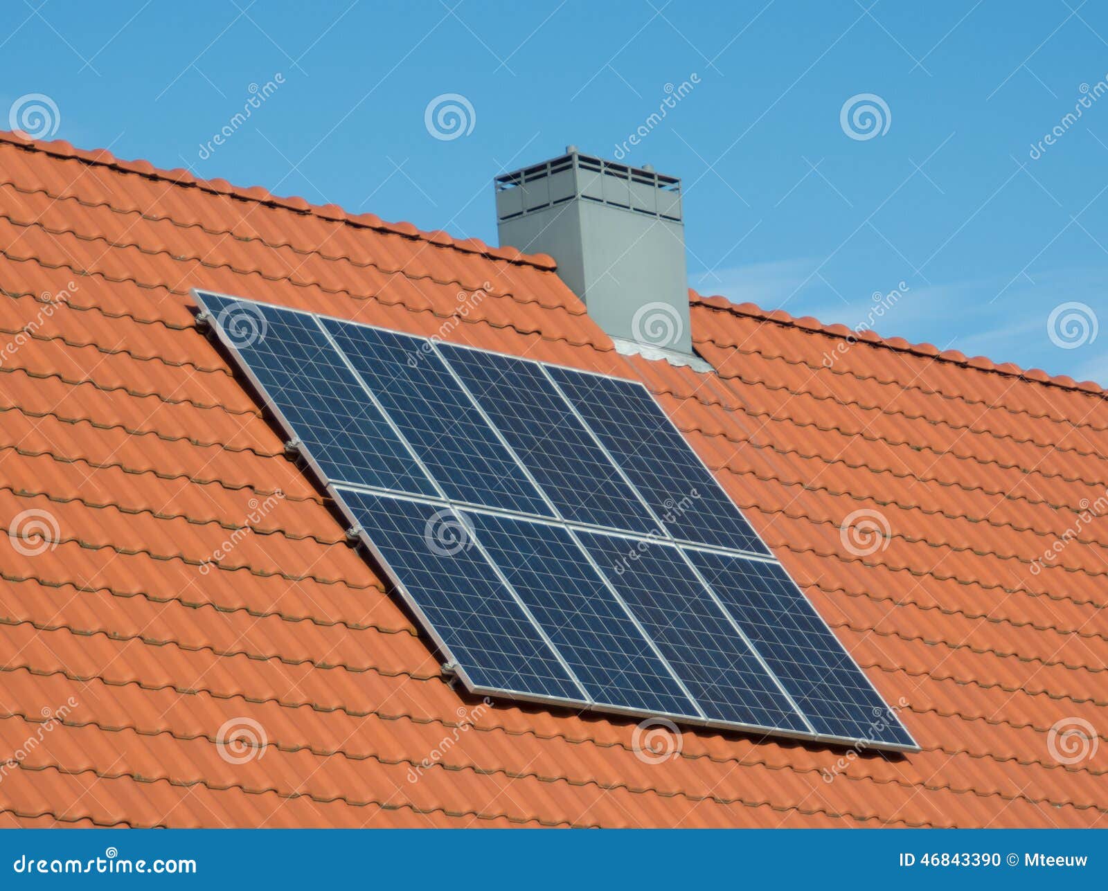 Solar panels small house stock photo. Image of ecological - 46843390