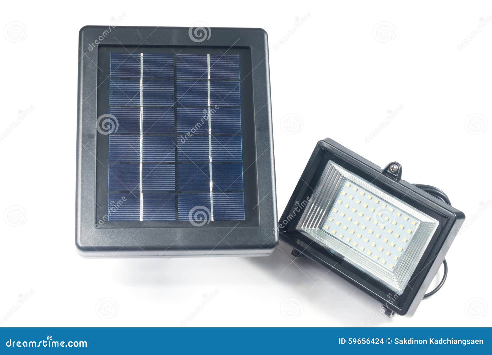 Solar Panels with Spotlights Stock Photo - Image of panel, innovative ...