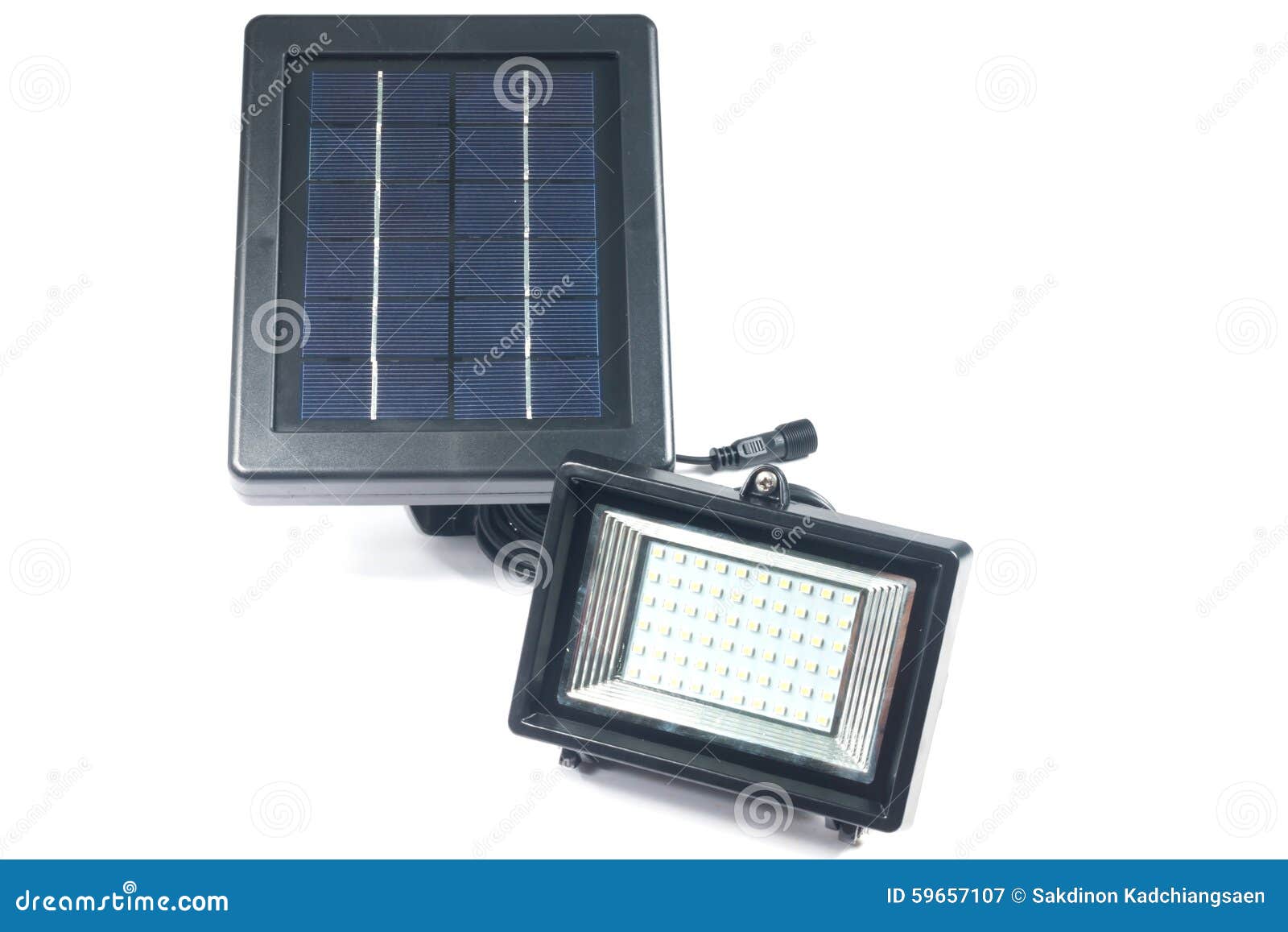 Solar Panels with Spotlights Stock Image - Image of high, cells: 59657107