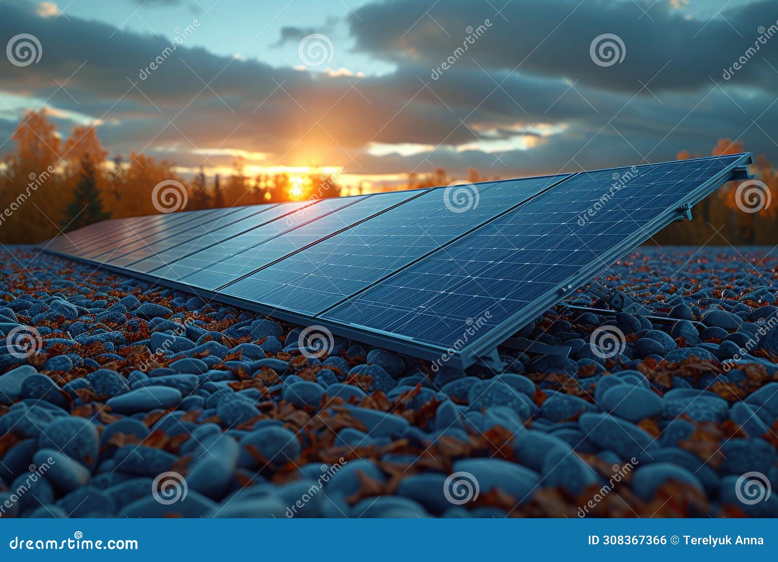Solar Panels and Sun in the Background Stock Photo - Image of ...