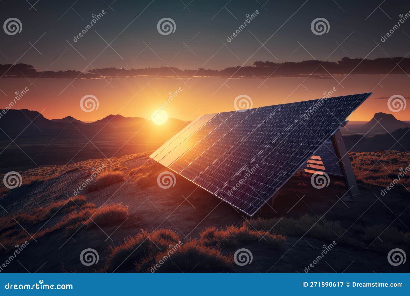 Solar Panels with Sun stock illustration. Illustration of energy ...
