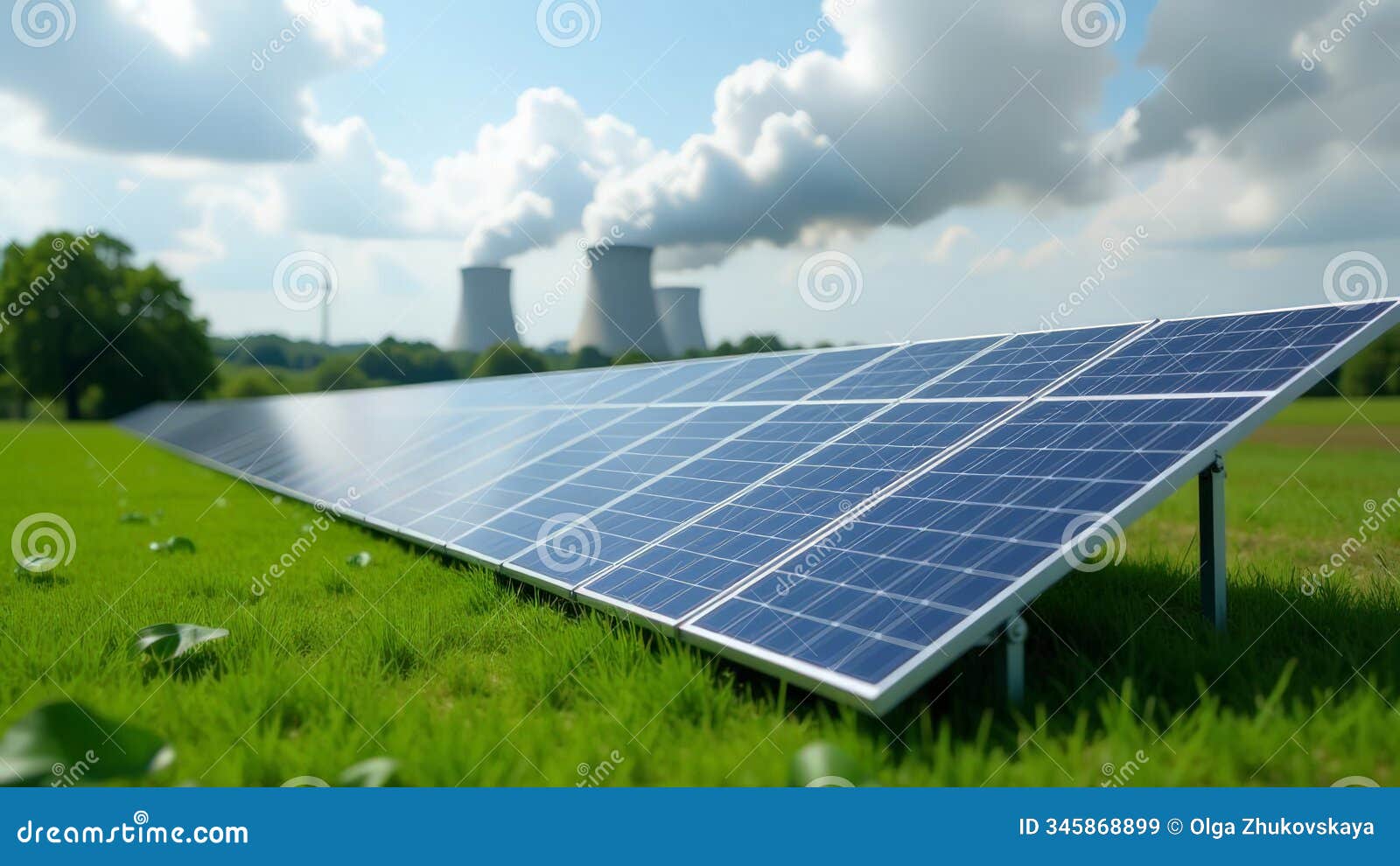Solar panels with sun rays stock illustration. Illustration of ...