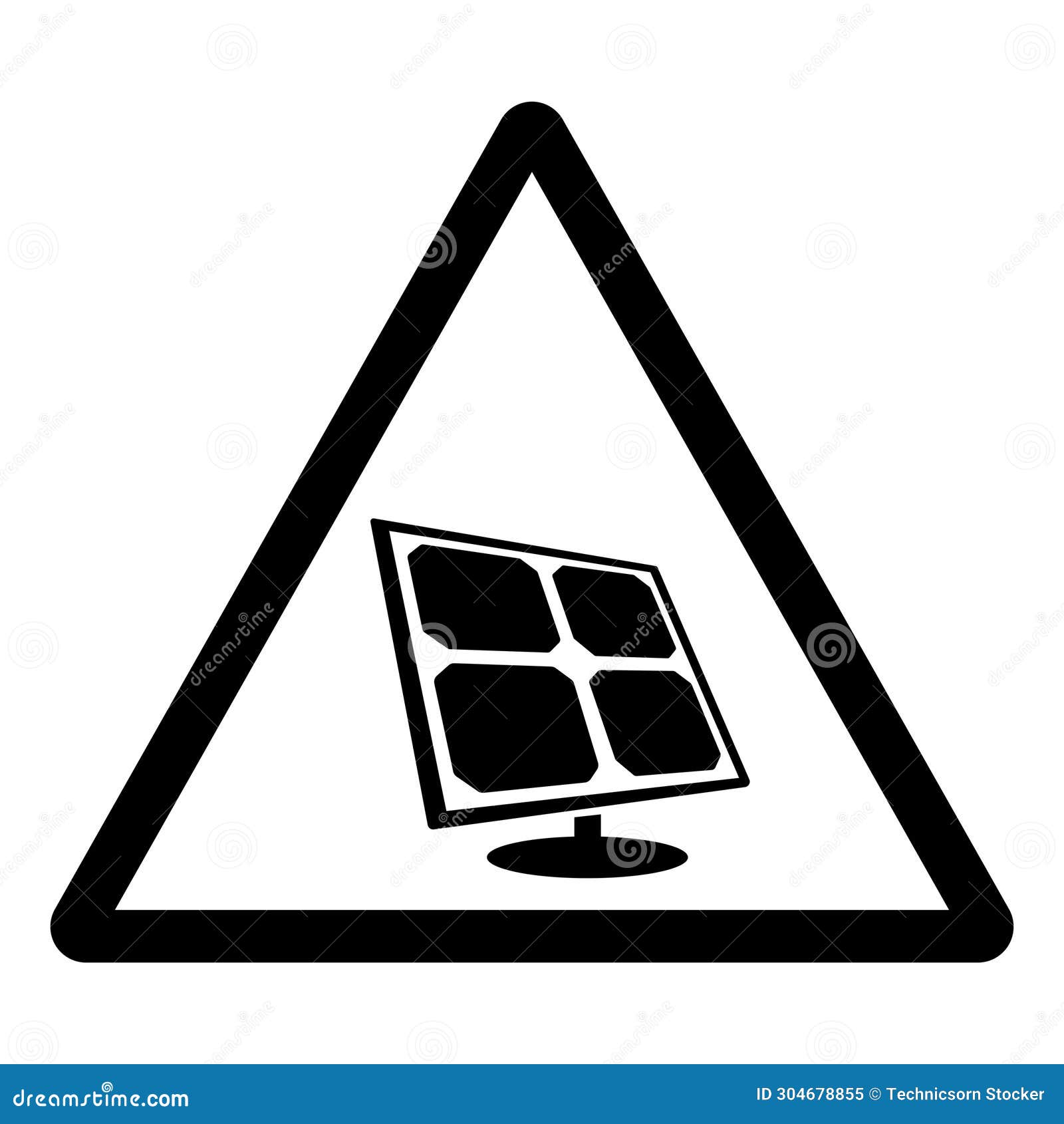Solar Panels Symbol Sign,Vector Illustration, Isolate on White ...