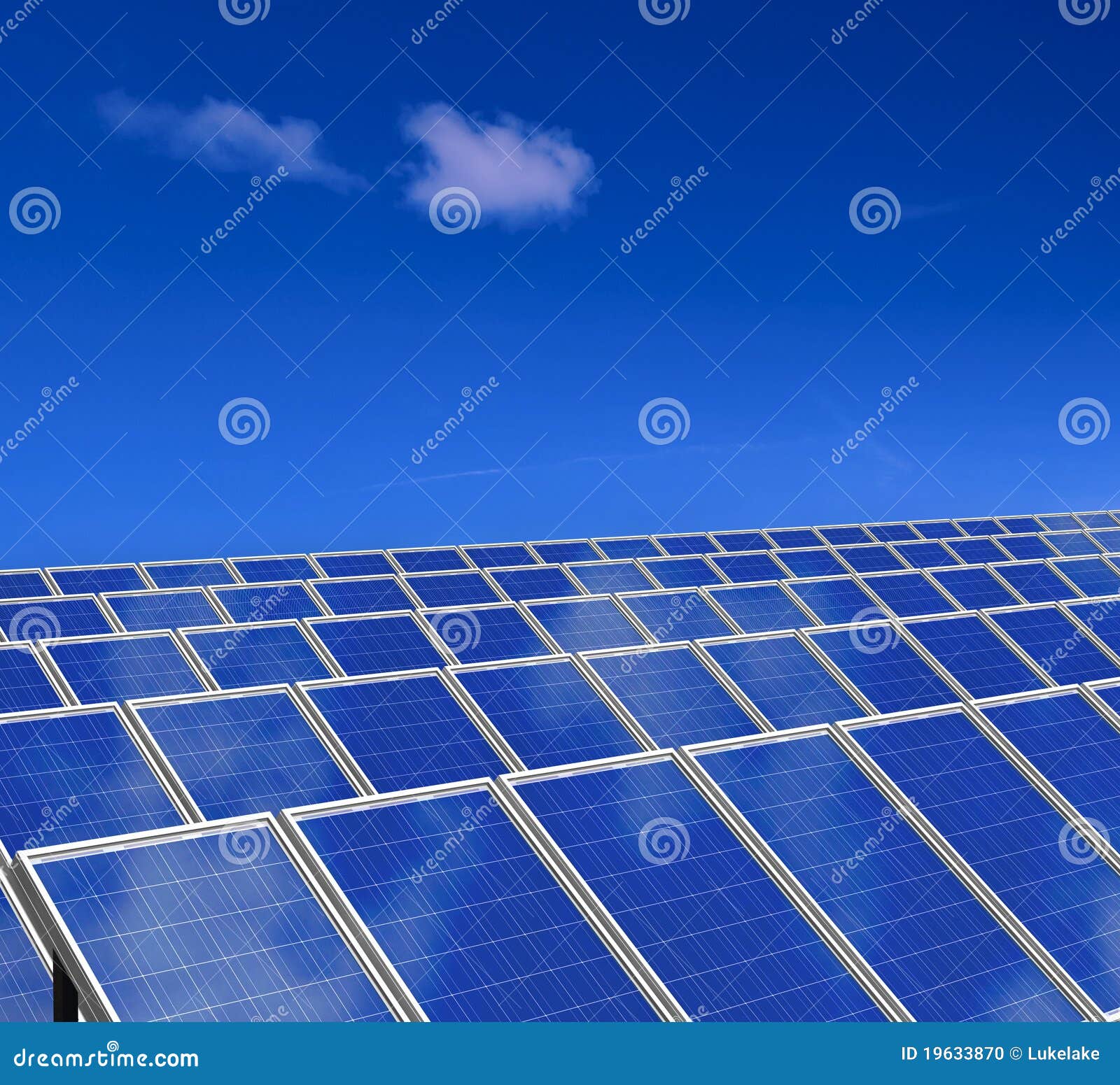 Solar Panels System. Green Energy from Sun. Stock Photo - Image of ...