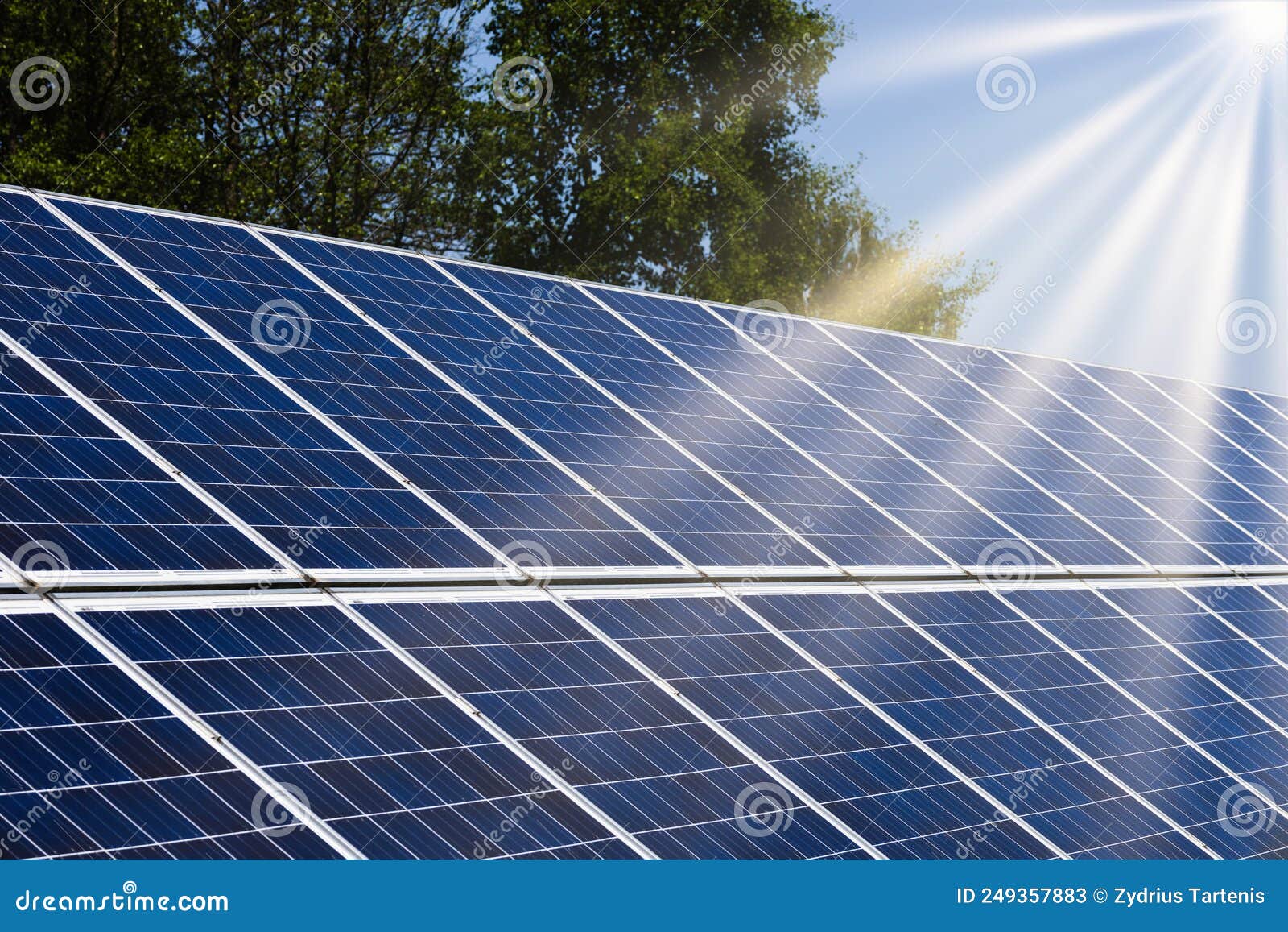 Solar Panels System Power Generators from the Sun As a Renewable Energy ...