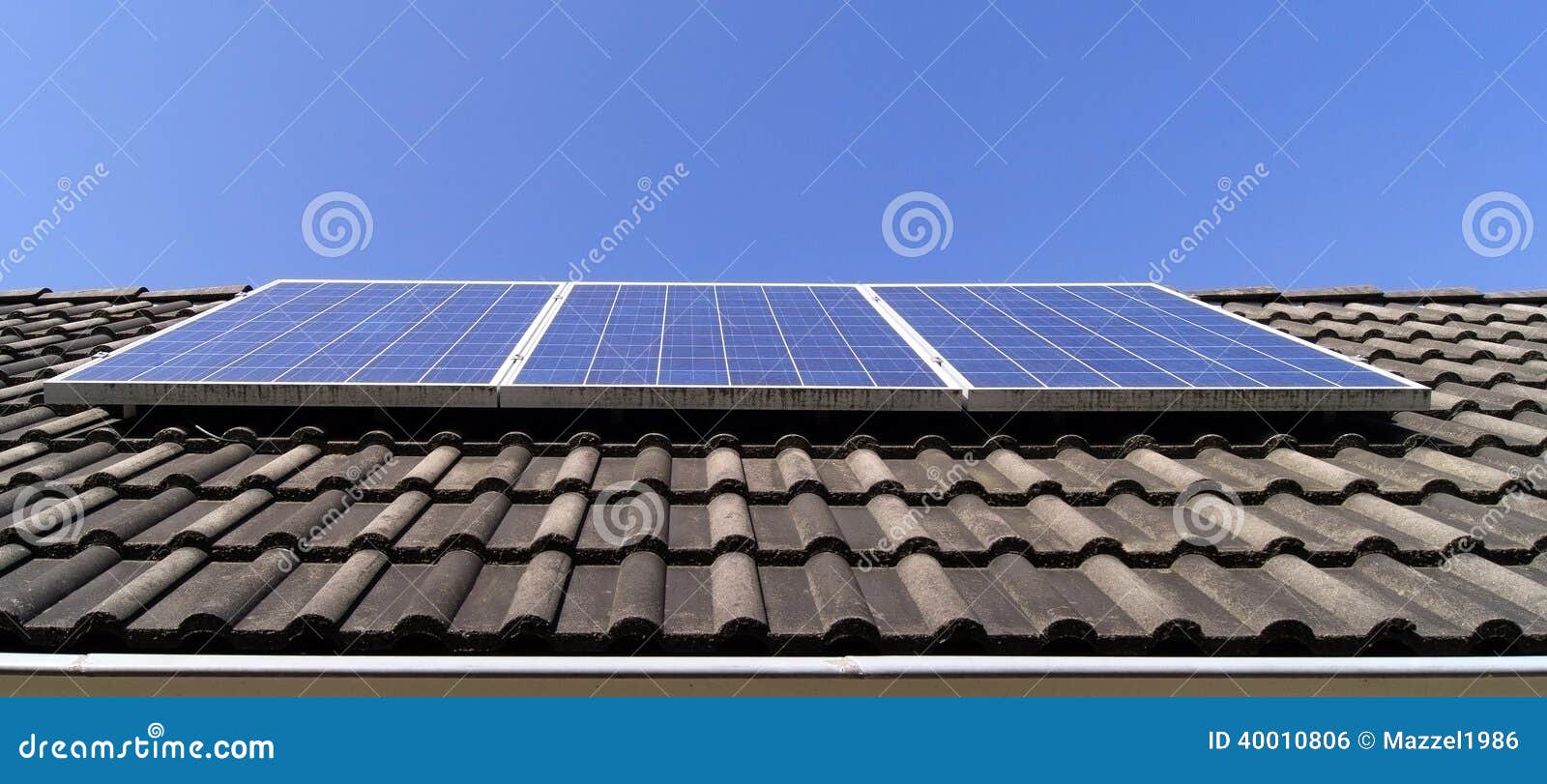 Solar Panels stock photo. Image of three, climate, solar - 40010806