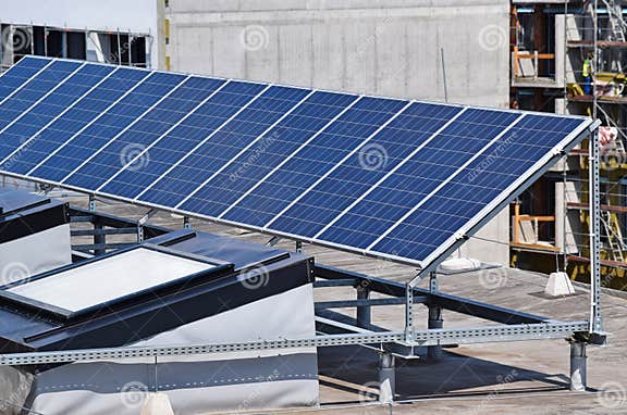 Solar panels stock photo. Image of house, wall, diagonal - 61109092