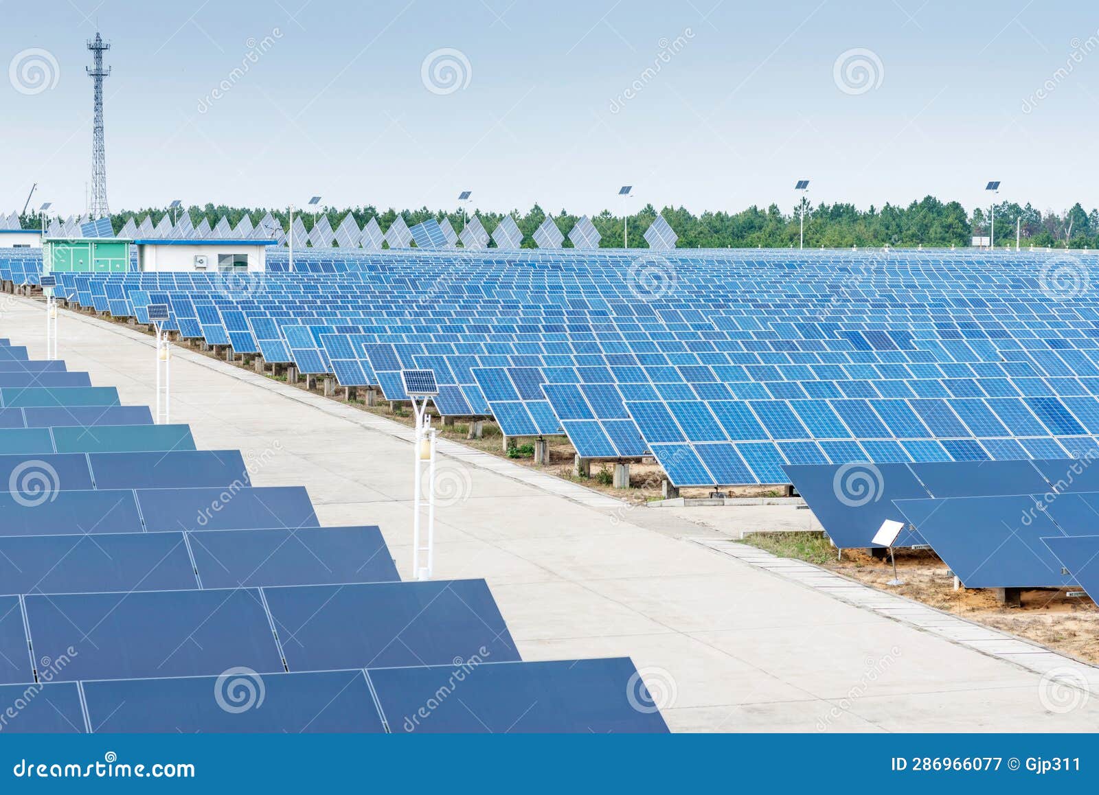 Solar Panels - Tracking System Stock Image - Image of sustainable ...