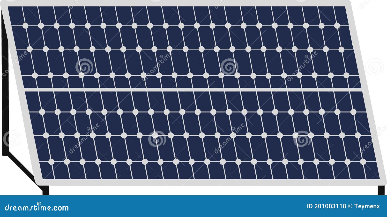 Solar Panels on the White Background. Vector Stock Vector ...