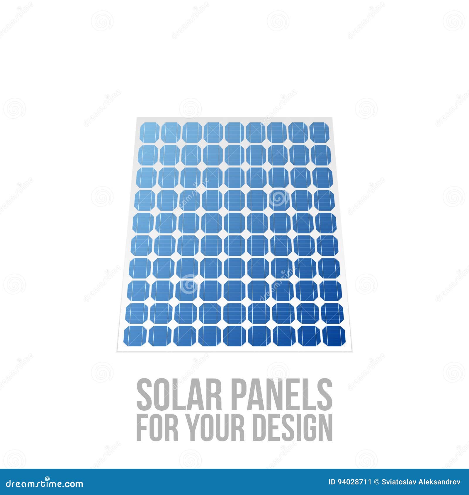Solar Panels for Your Design Stock Vector - Illustration of electricity ...