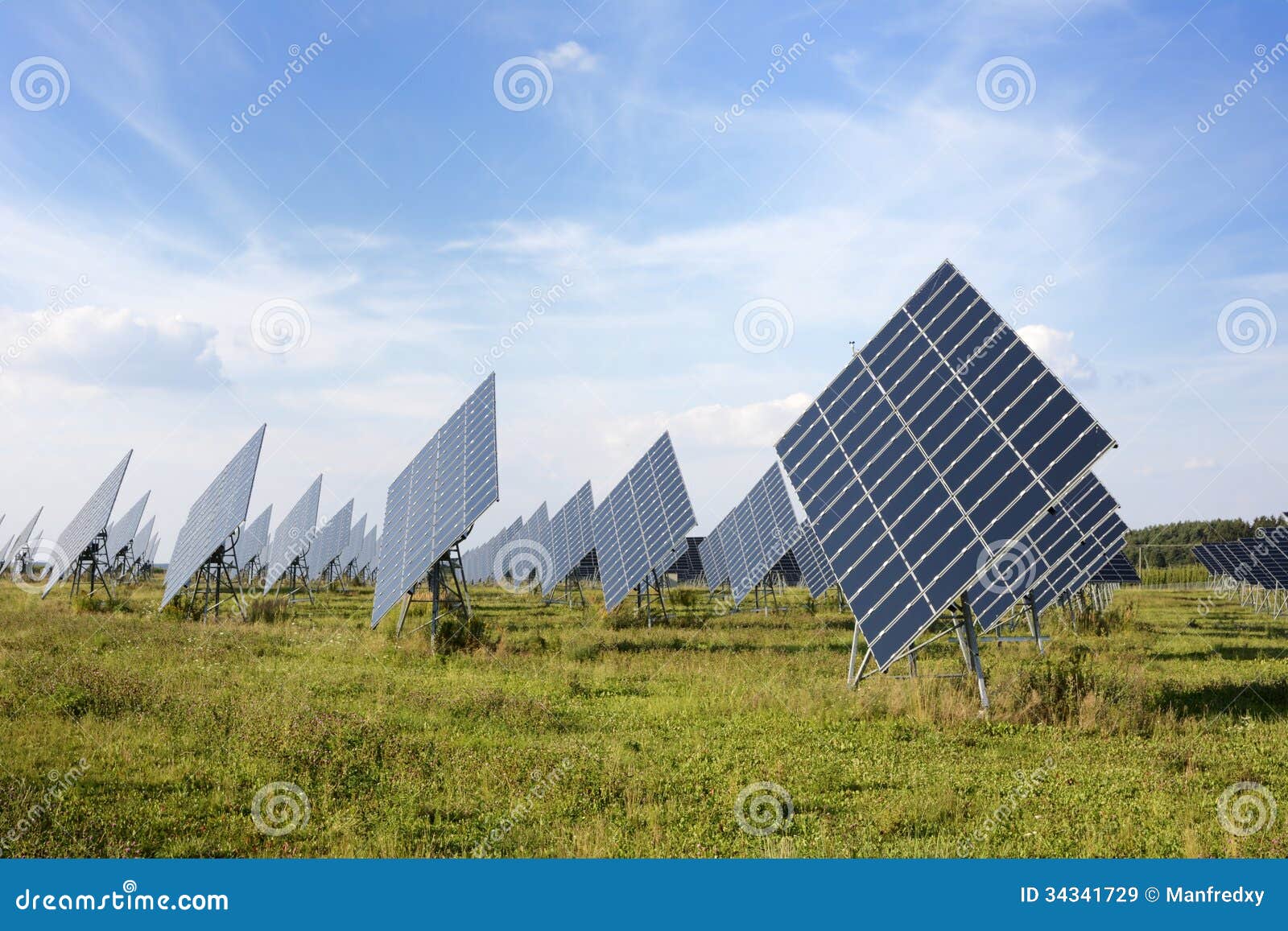 Solar Park stock image. Image of ecology, electricity - 34341729