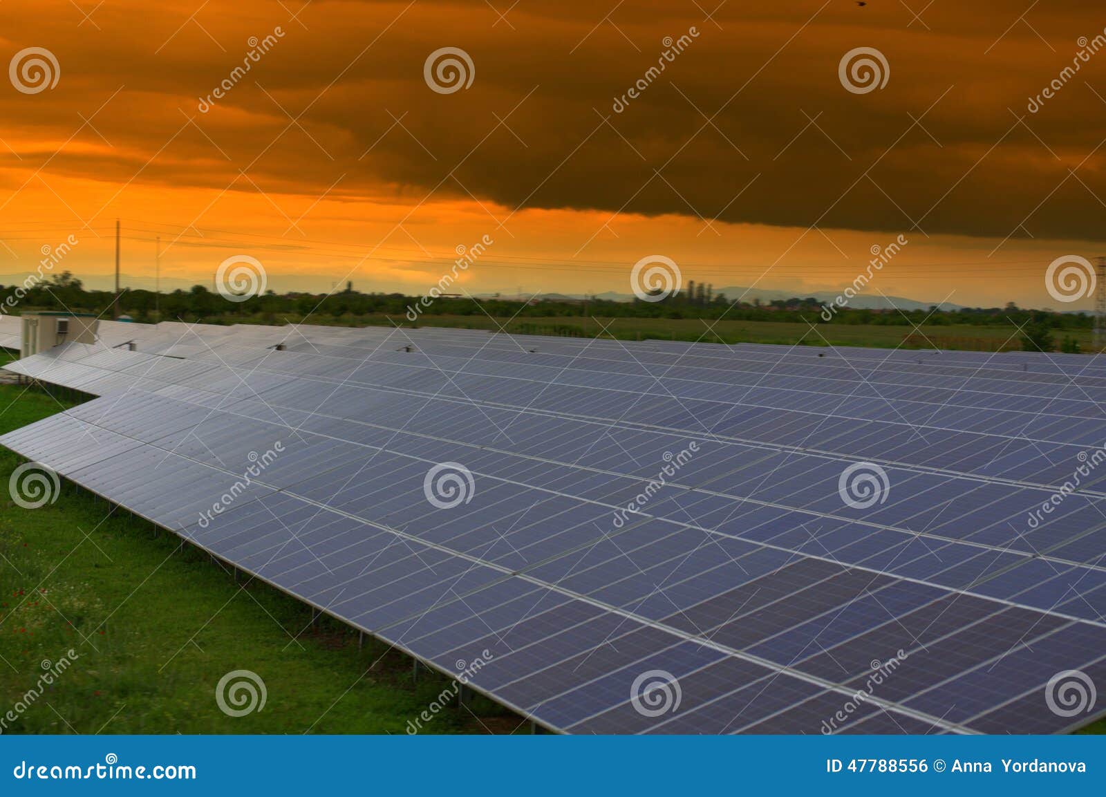 Solar park stock photo. Image of panels, implementation - 47788556