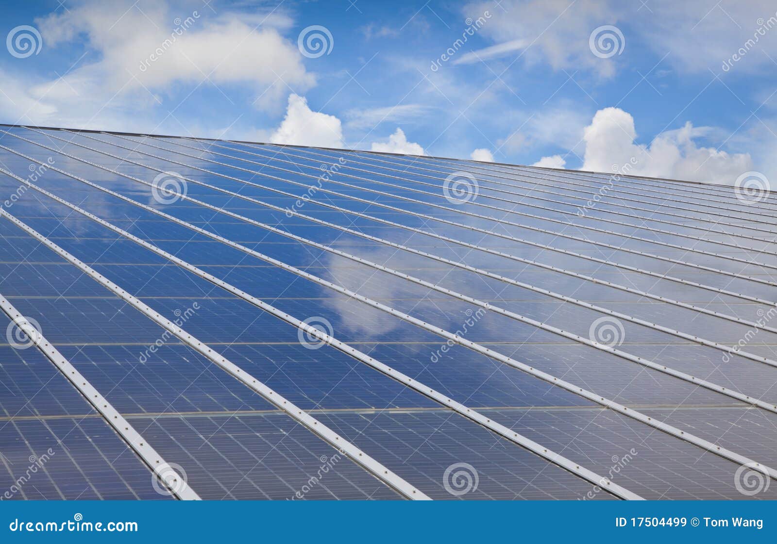 Solar Photovoltaic with Cloud Stock Image - Image of photovoltaic ...