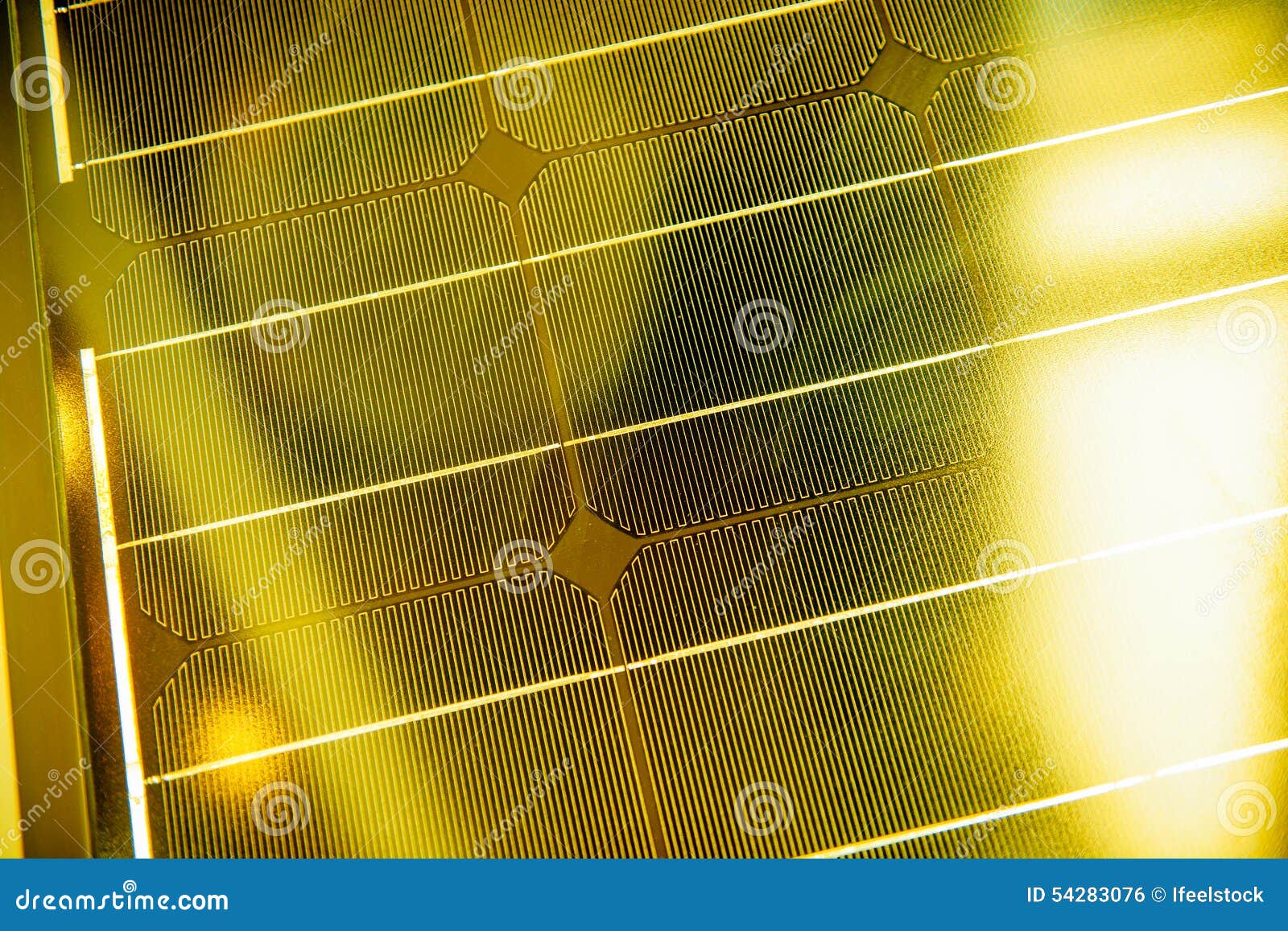 Solar Photovoltaic Panel Under Yellow Bright Sun Stock Photo - Image of ...