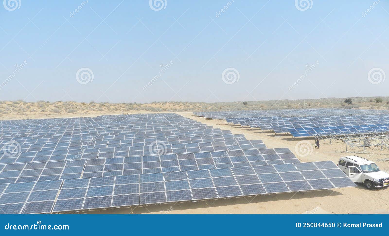 Solar Plant in Bhadla Rajasthan India Stock Photo - Image of energy ...